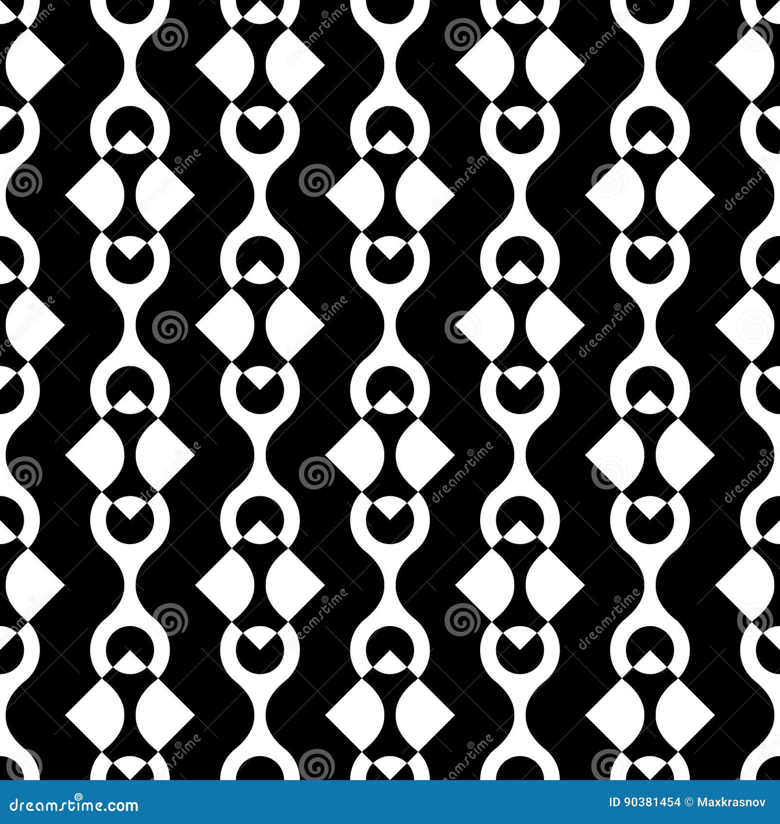 Seamless Geometric Pattern stock vector. Illustration of simple - 90381454