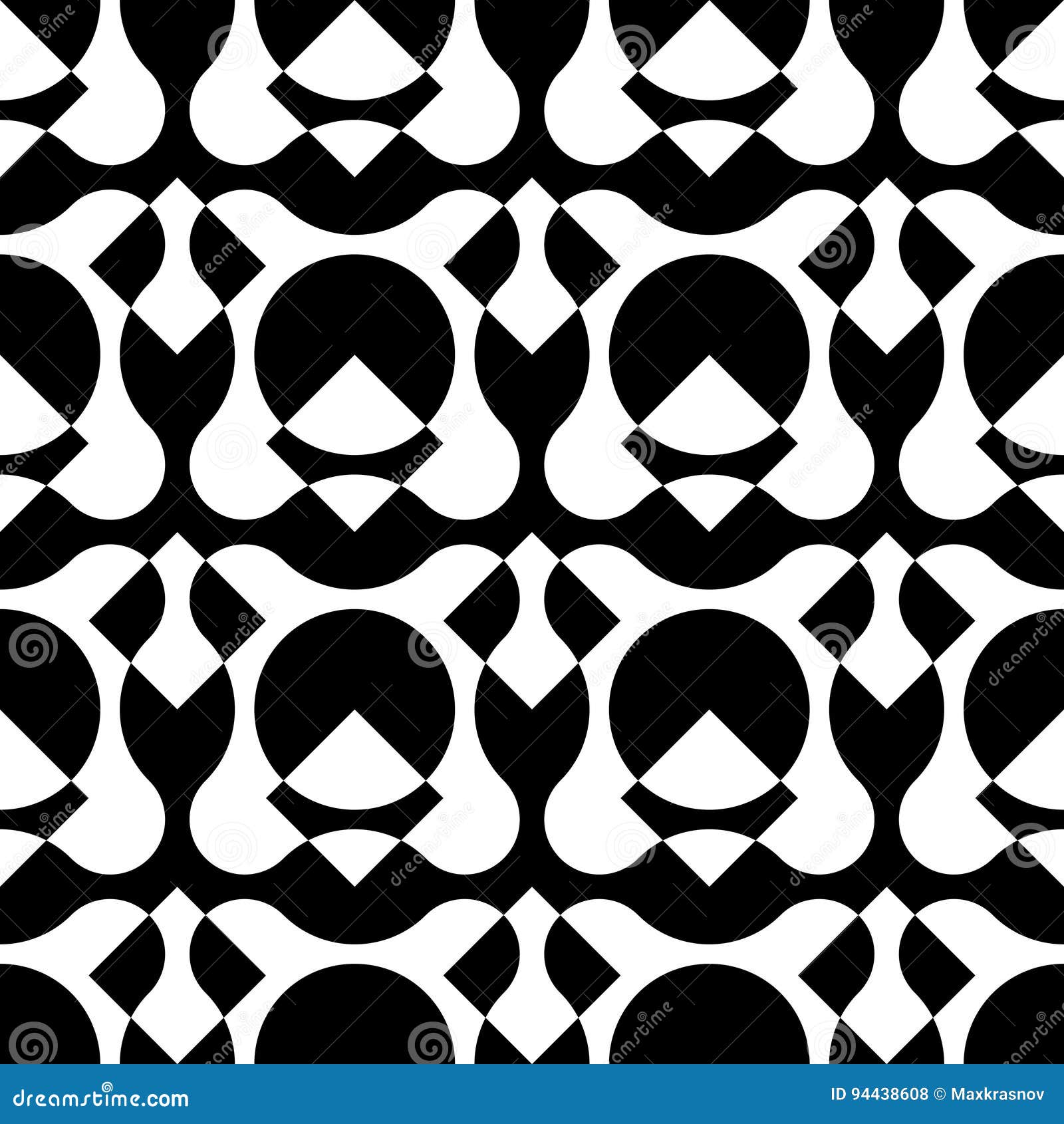 Seamless Geometric Pattern stock vector. Illustration of design - 94438608