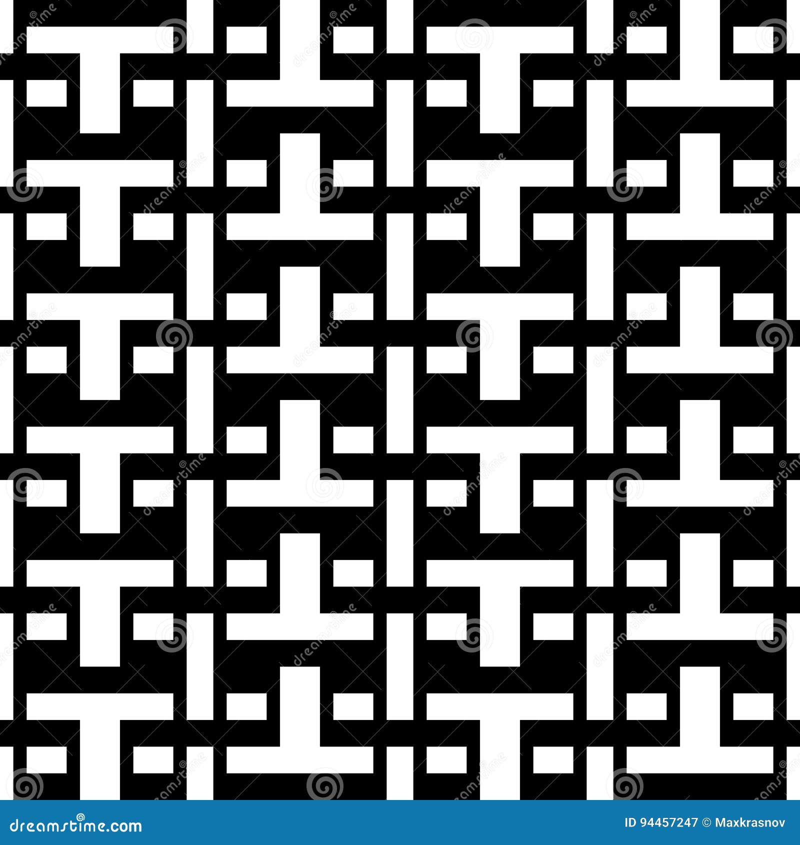 Seamless Geometric Pattern stock vector. Illustration of grid - 94457247