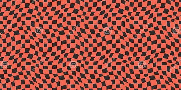 Seamless Geometric Pattern with Woven and Distorted Checkers Stock ...