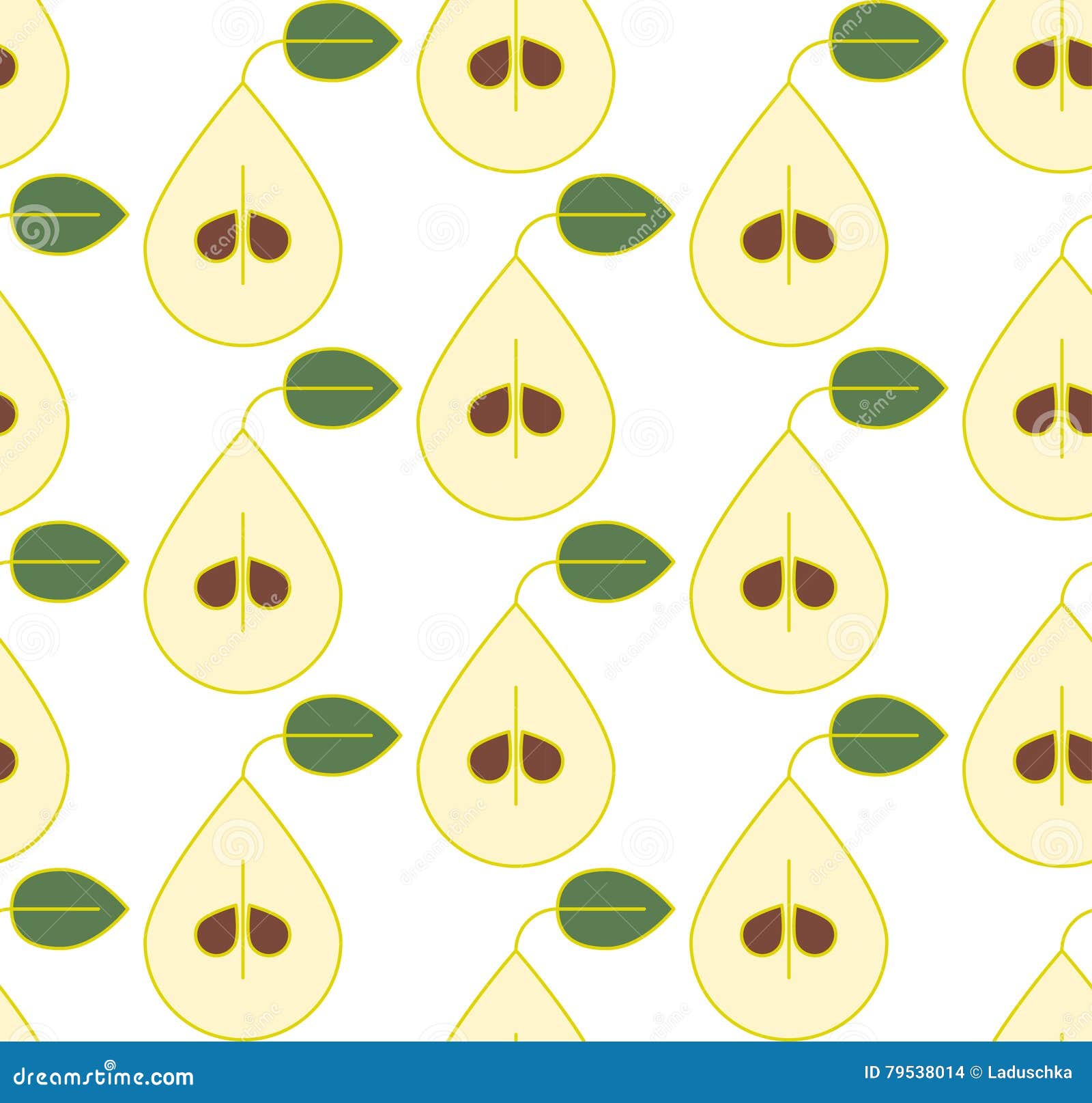 Seamless Geometric Pear Pattern Stock Vector - Illustration of vector ...