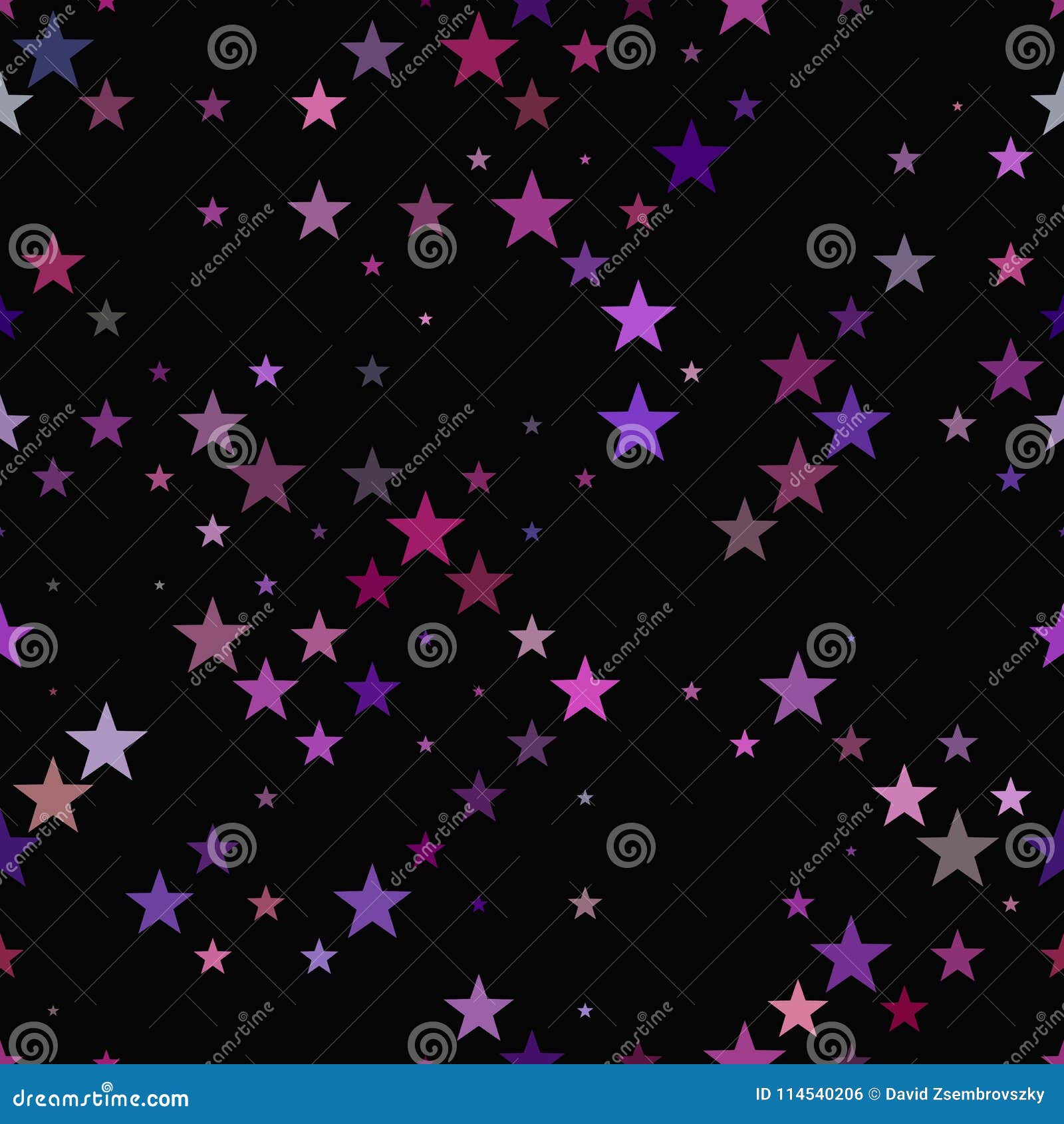 Seamless Geometric Pentagram Pattern - Vector Background Stock Vector ...