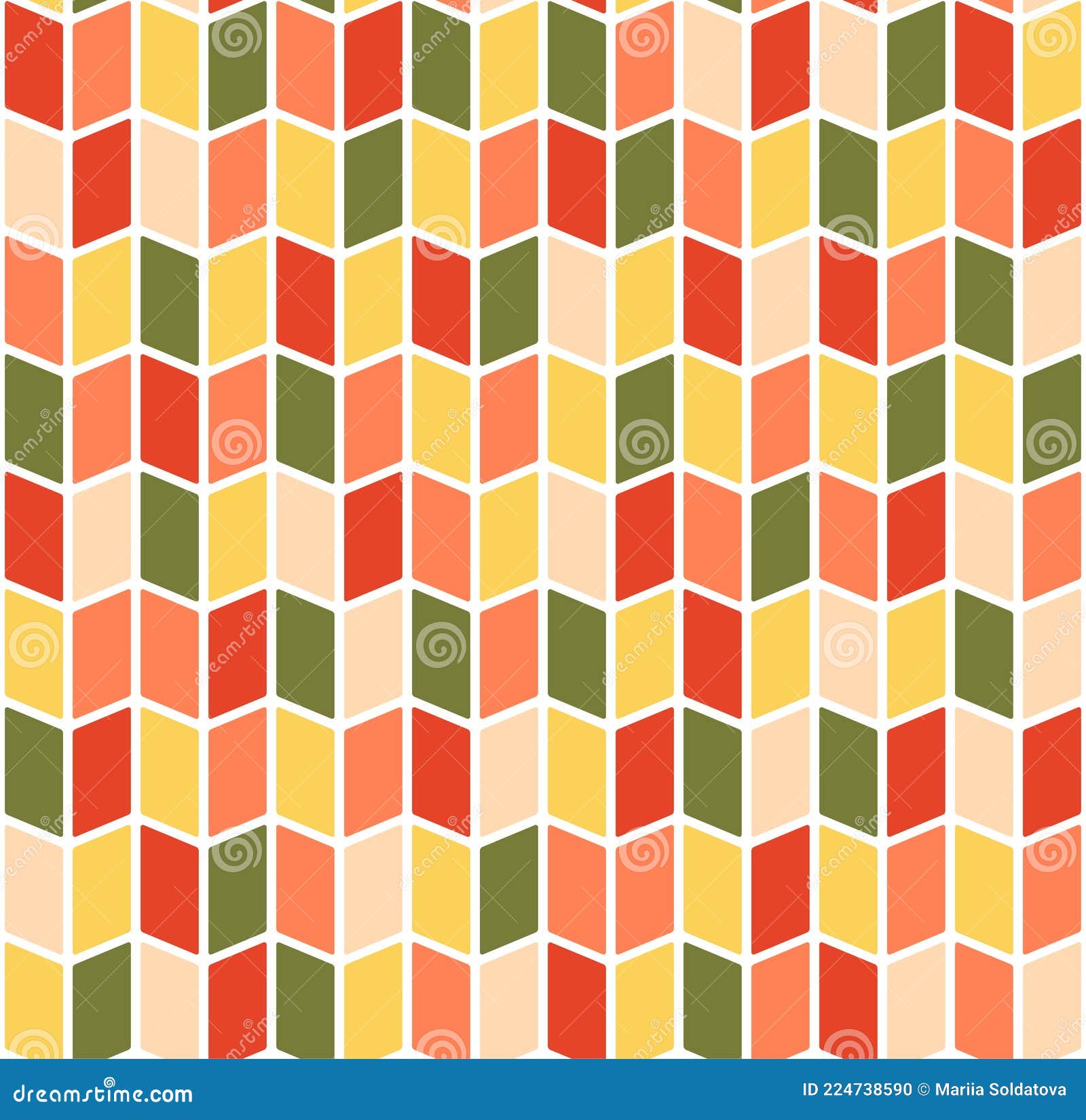 Seamless Geometric Rectangle Pattern Stock Vector - Illustration of ...
