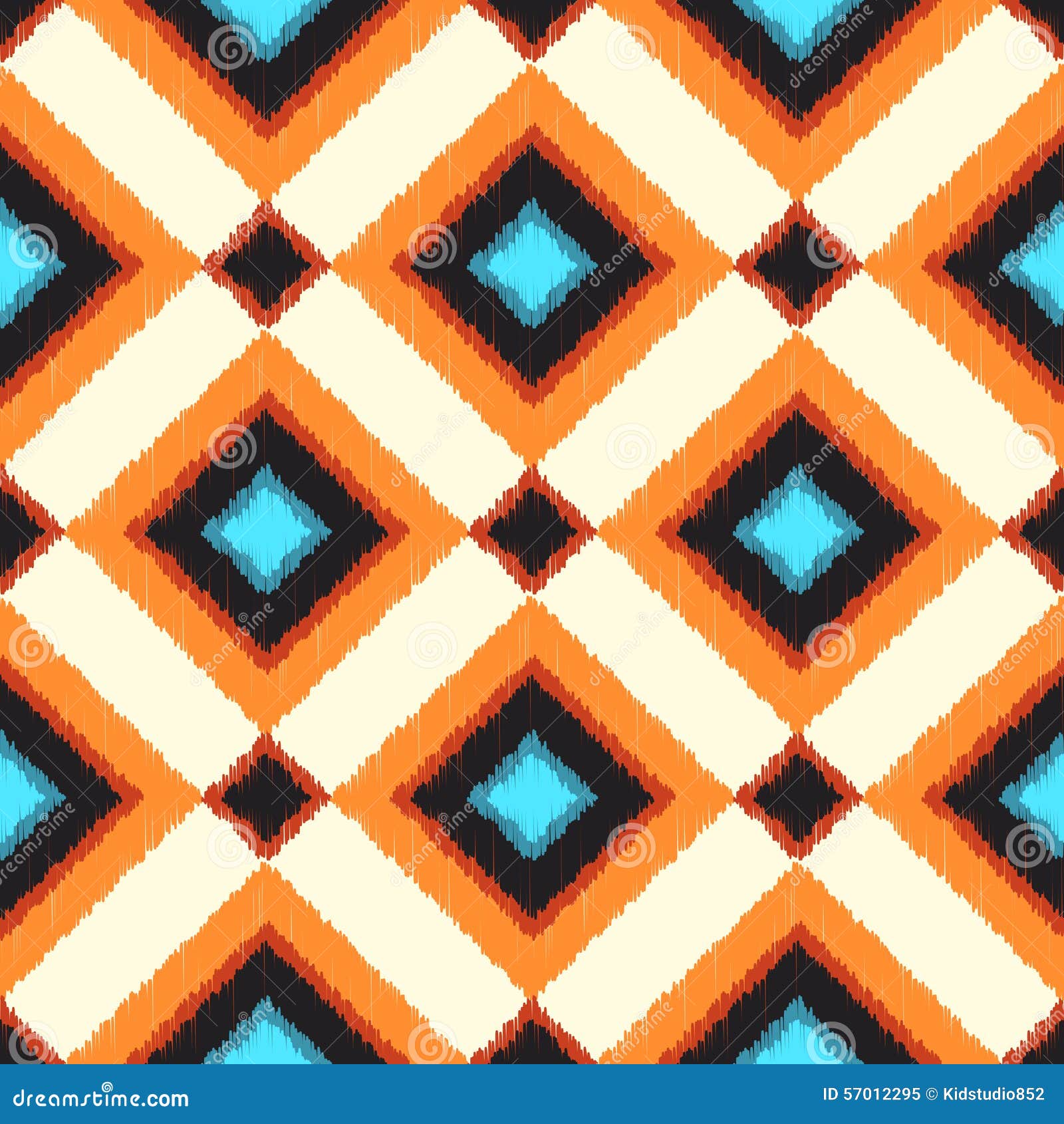 Seamless Geometric Rhombus Pattern Stock Vector - Illustration of ...