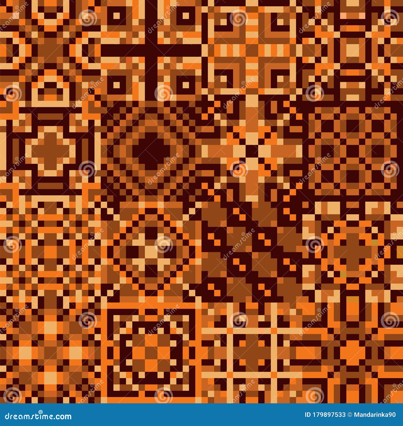 Seamless Geometric Squares, Pixel Texture Stock Vector - Illustration ...