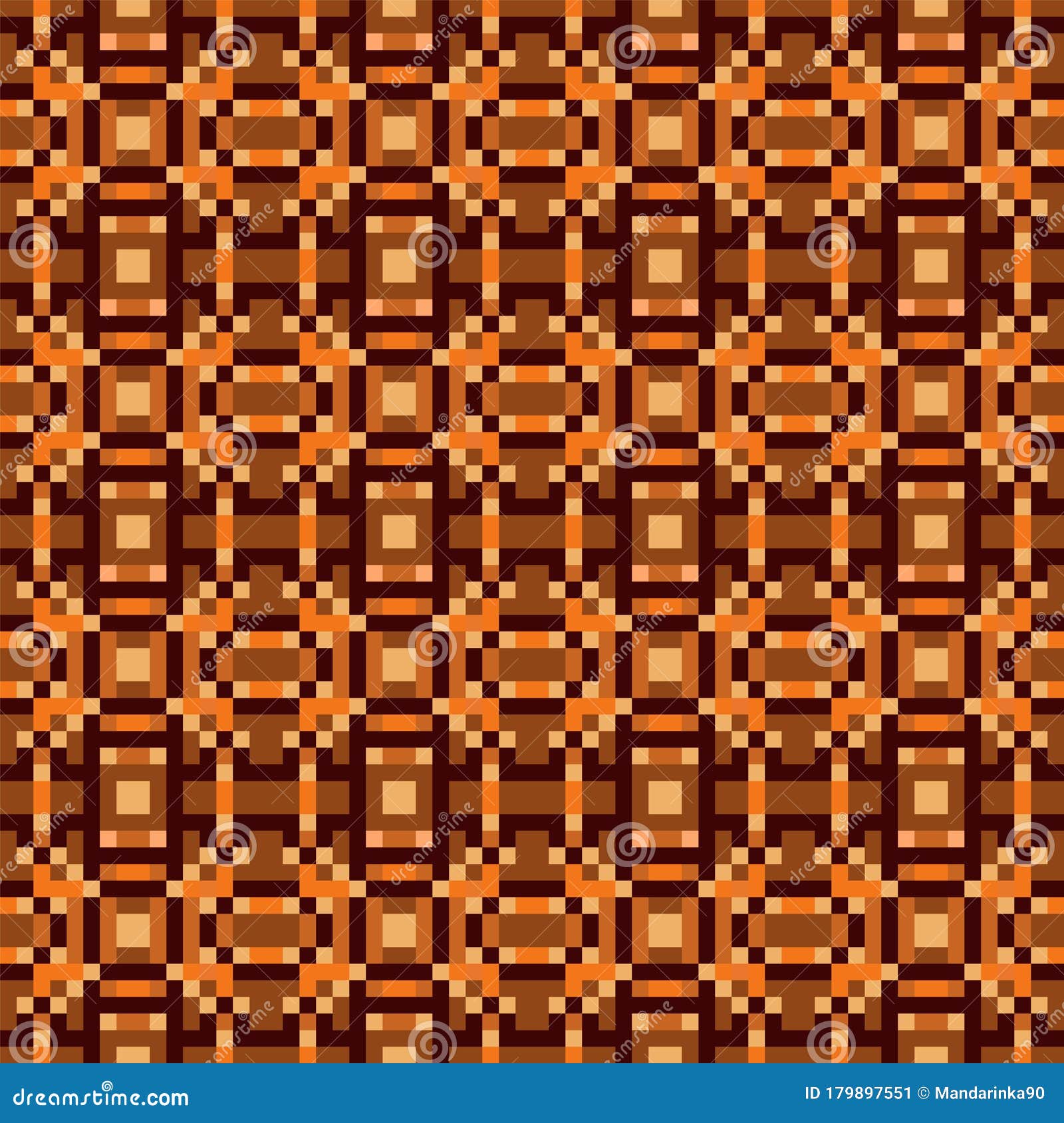 Seamless Geometric Squares, Pixel Texture Stock Vector - Illustration ...