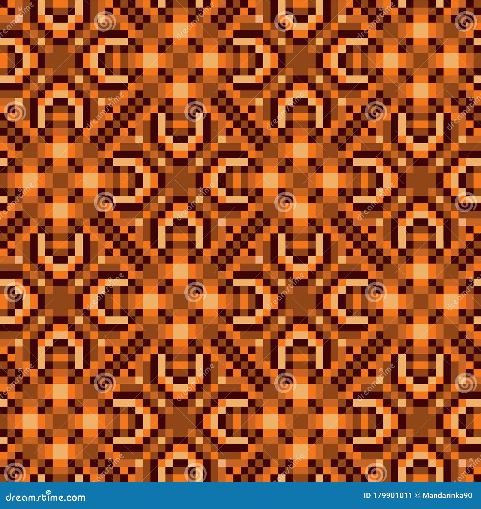 Seamless Geometric Squares, Pixel Texture Stock Vector - Illustration ...