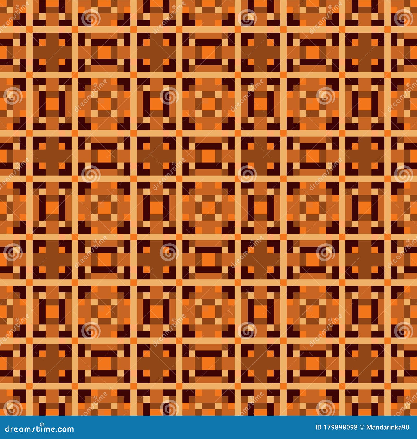 Seamless Geometric Squares, Pixel Texture Stock Vector - Illustration ...