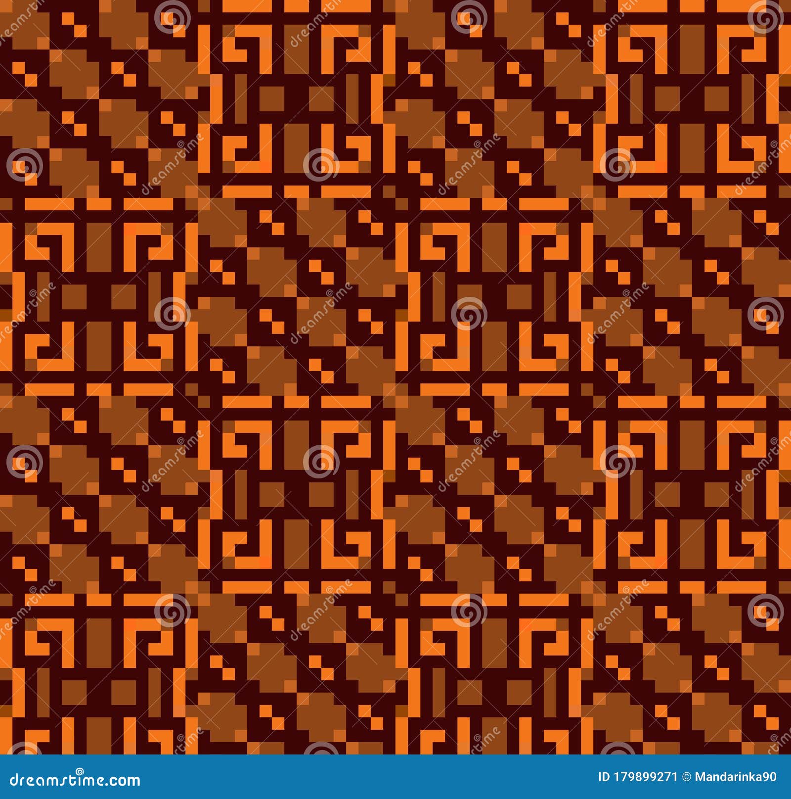 Seamless Geometric Squares, Pixel Texture Stock Vector - Illustration ...