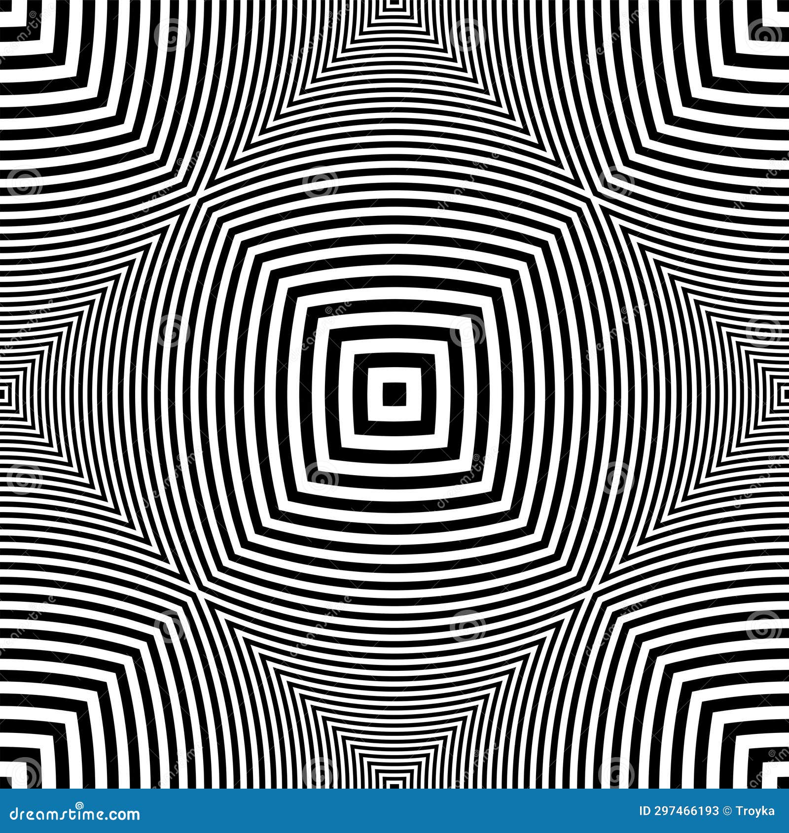 Seamless Geometric Striped Black and White Lines Pattern with 3D ...