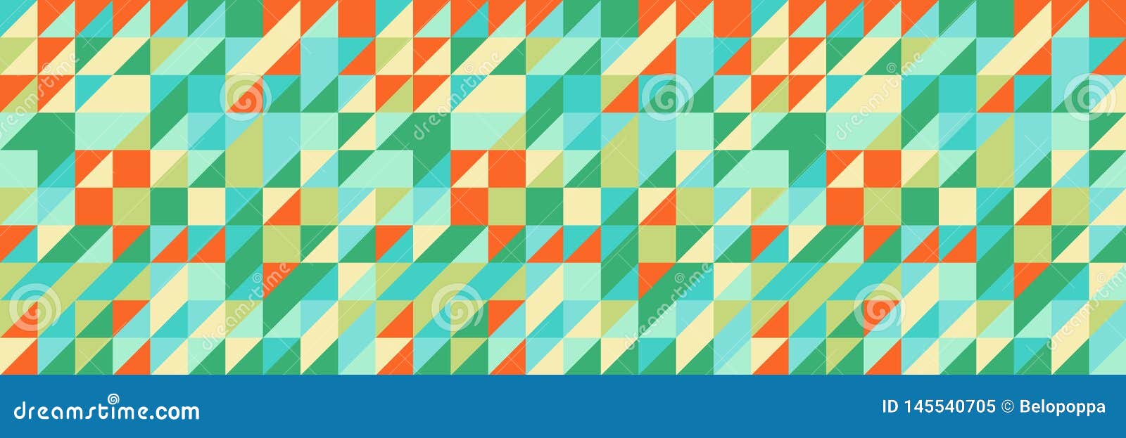 Seamless Geometric Triangle Pattern. Abstract Retro Vector Stock Vector ...