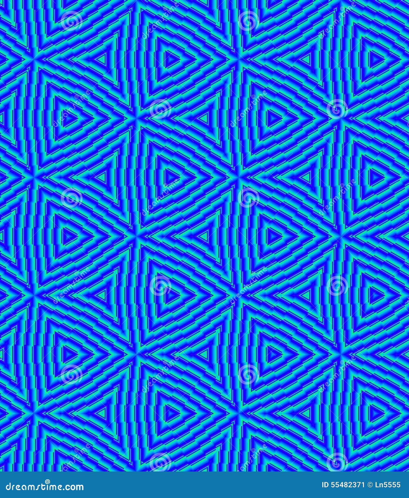 Seamless Geometric Triangle Pattern of Blue and Cyan Colors Stock ...