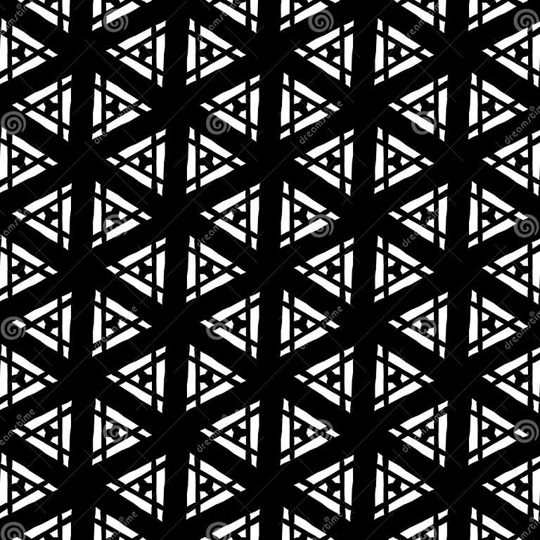 Seamless Geometric Triangle Pattern in Islamic Style. Repeating Linear ...