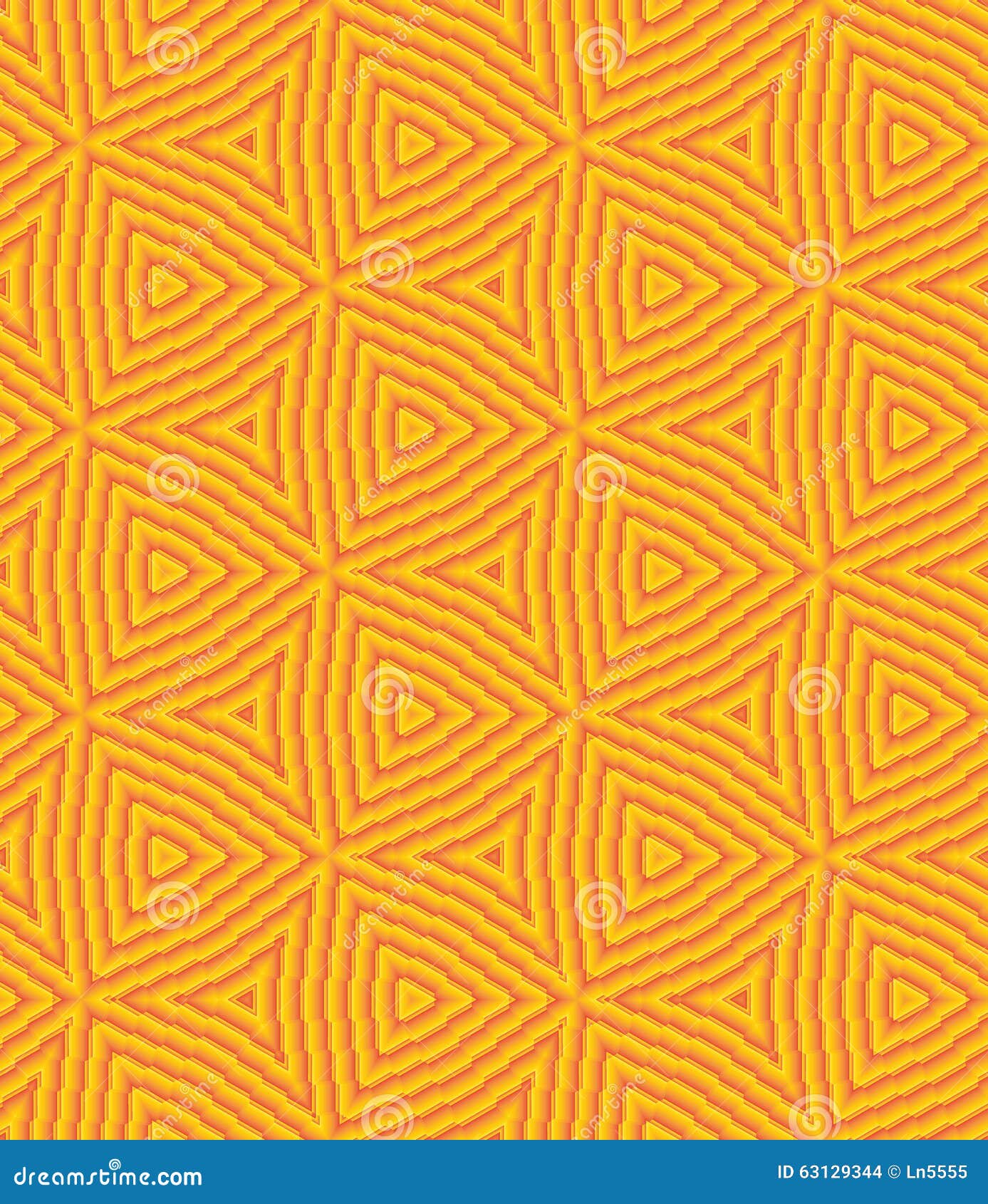Seamless Geometric Triangle Pattern of Red and Yellow Colors Stock ...