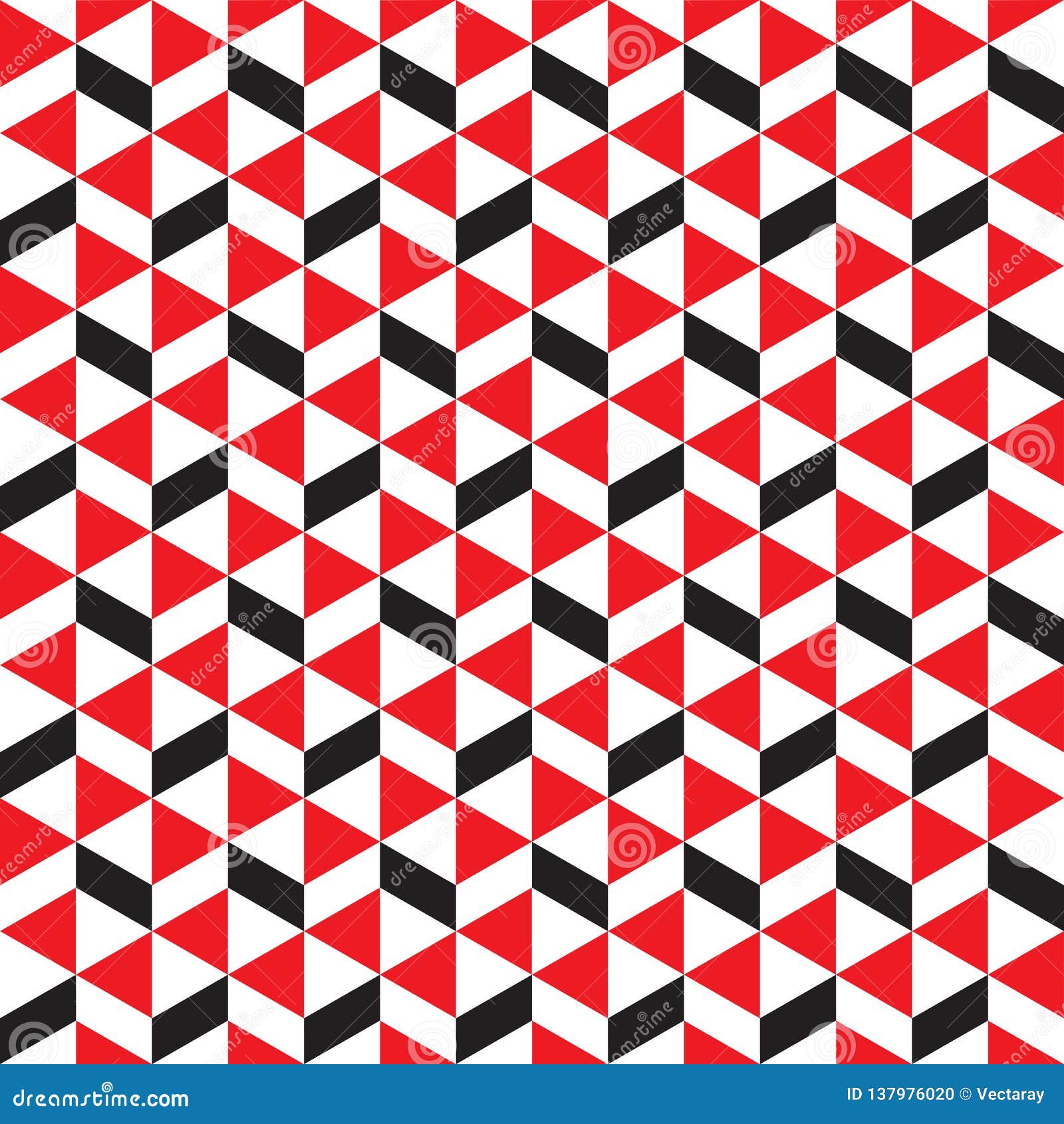 Seamless Geometric Triangle and Rhombus Alternating Pattern Stock ...