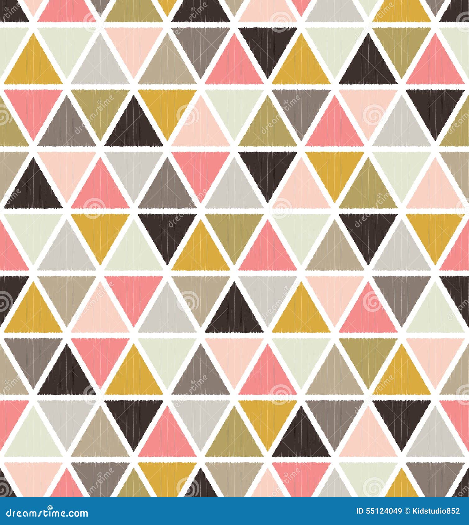 Seamless Geometric Triangle Symbol Background Stock Vector ...