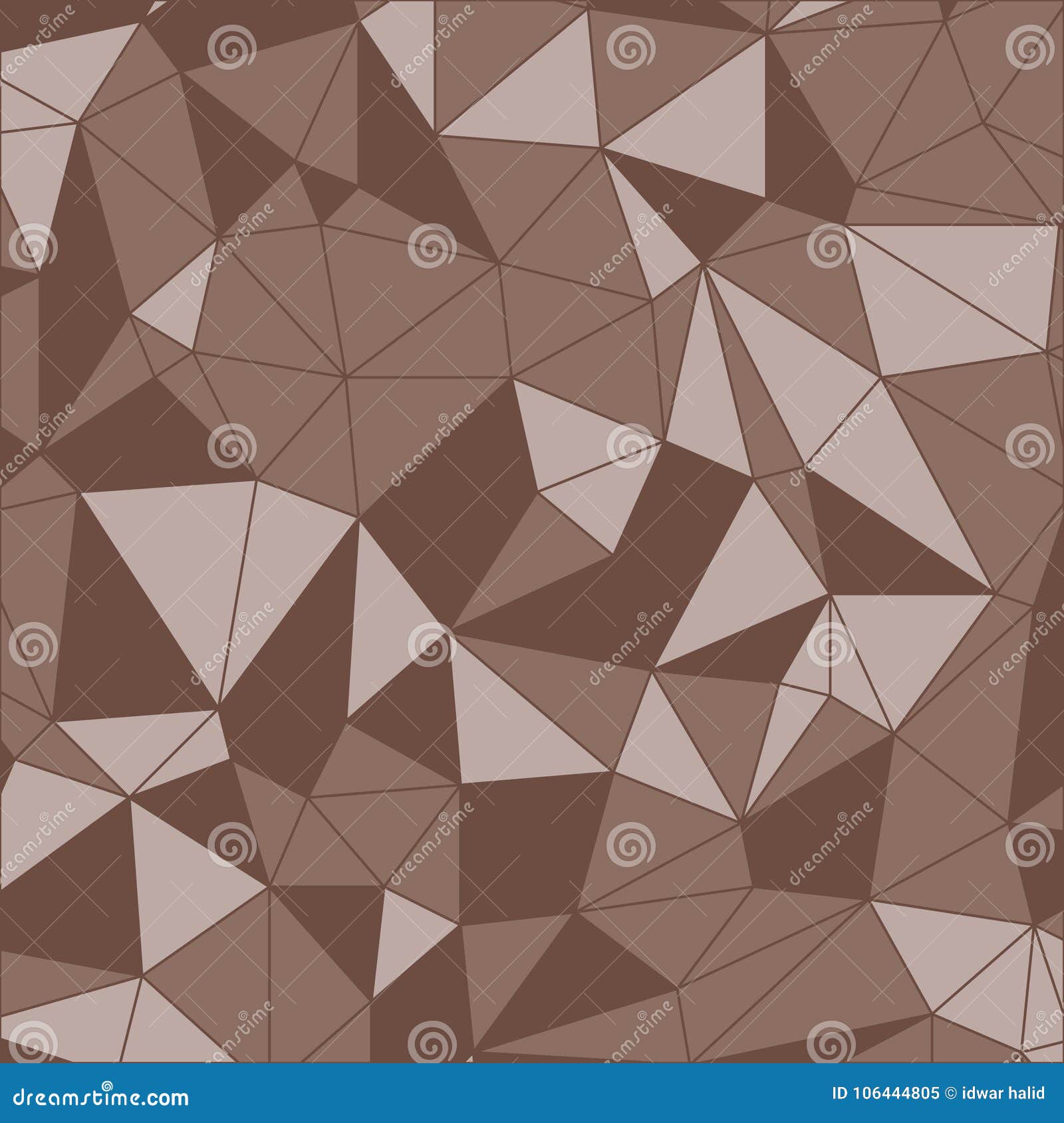 Seamless Geometric. Triangular Pattern. Geometric Background. Brown ...