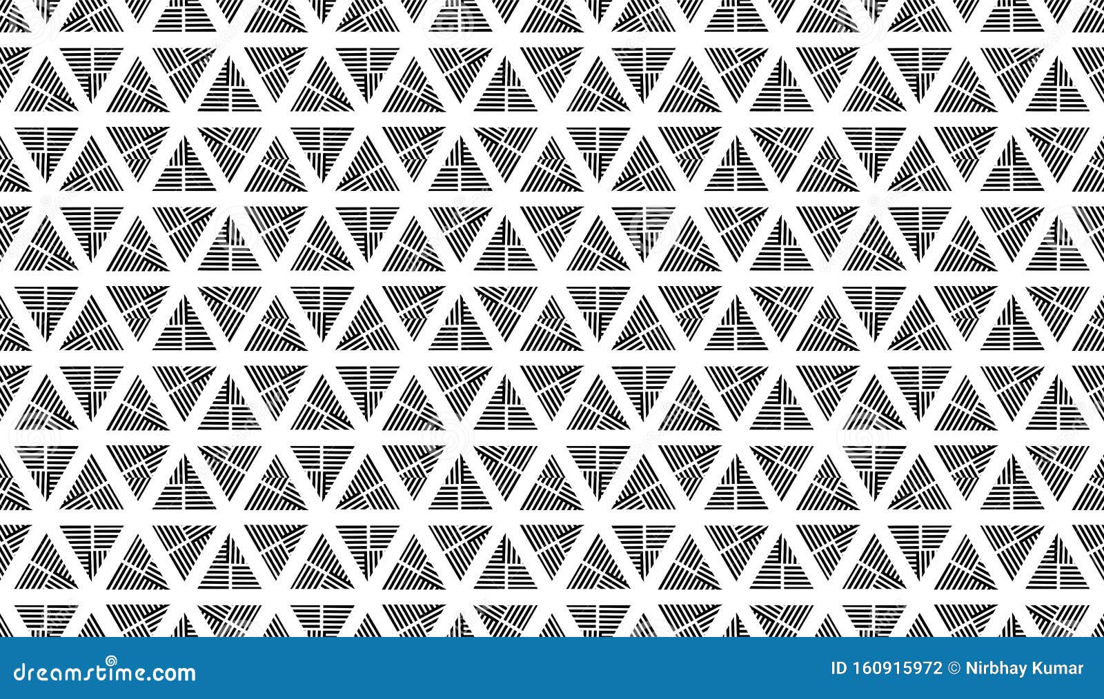 Seamless Geometric Vector Background, Simple Black and White Stripes ...