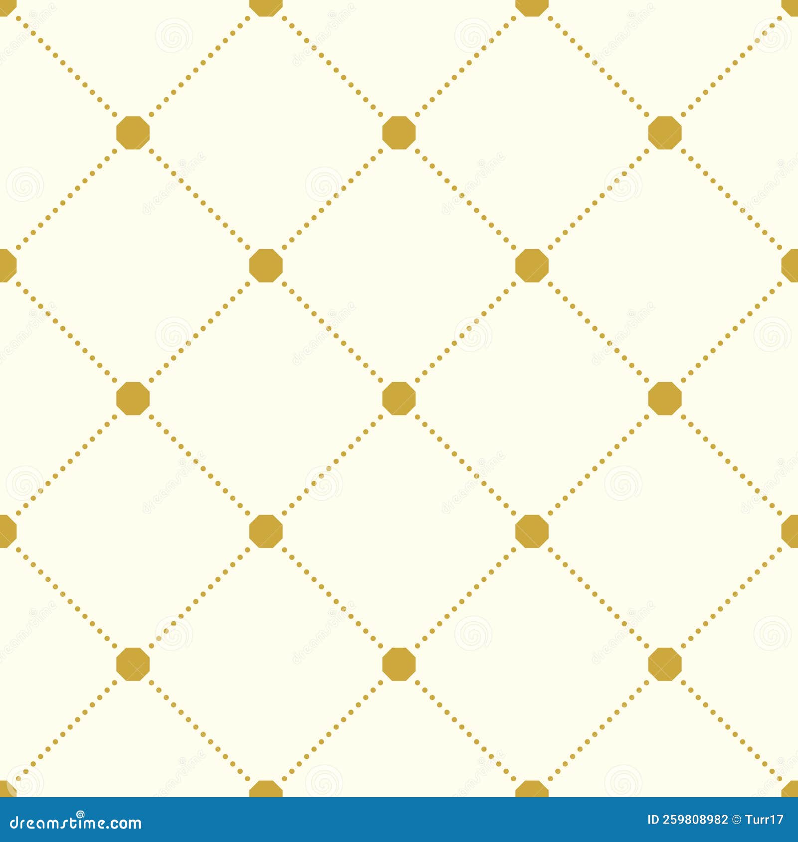 Seamless Geometric Vector Pattern with Dotted Rhombuses Stock Vector ...