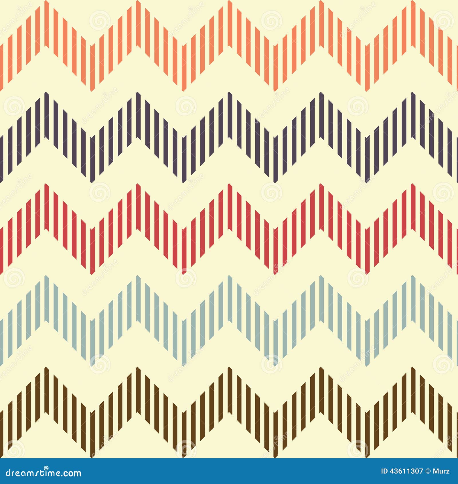 Seamless Geometric Wavy Pattern Stock Vector - Illustration of ...