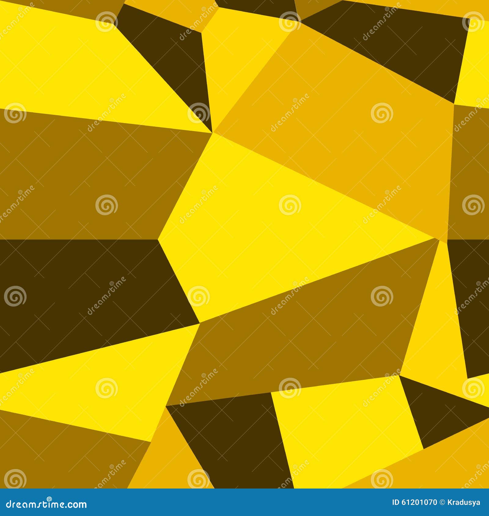 Seamless Geometric Yellow and Gold Vector Pattern Stock Vector ...