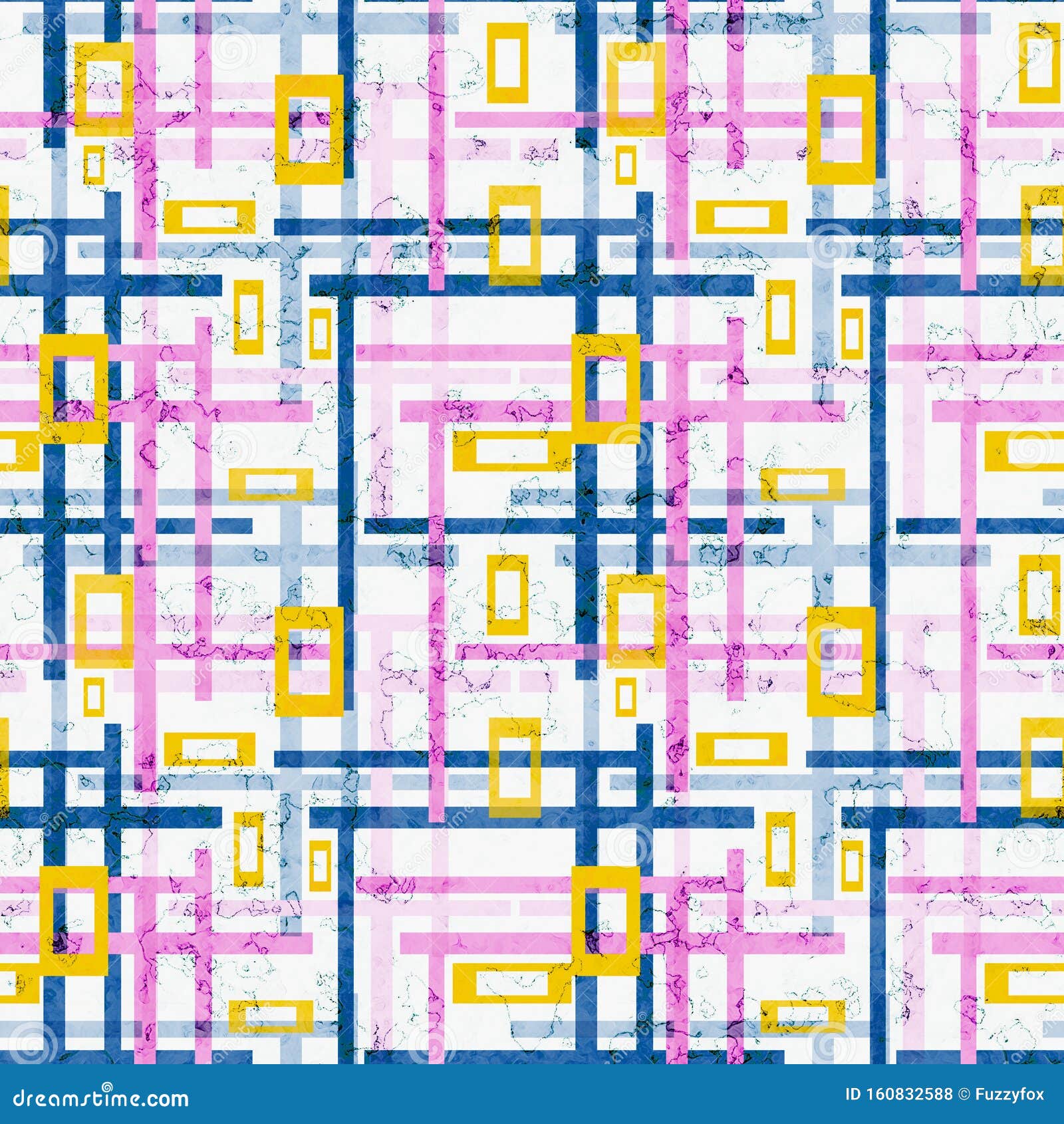 Seamless Geometrical Bright Colors Rectangular Shapes Pattern Stock ...