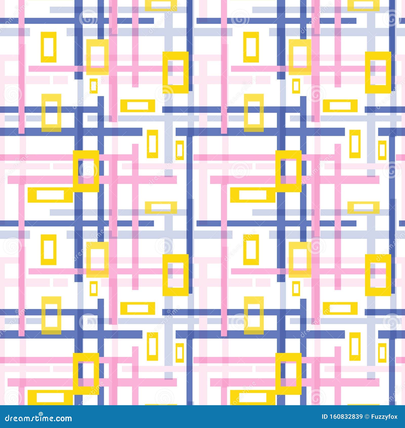 Seamless Geometrical Bright Colors Rectangular Shapes Pattern Stock ...