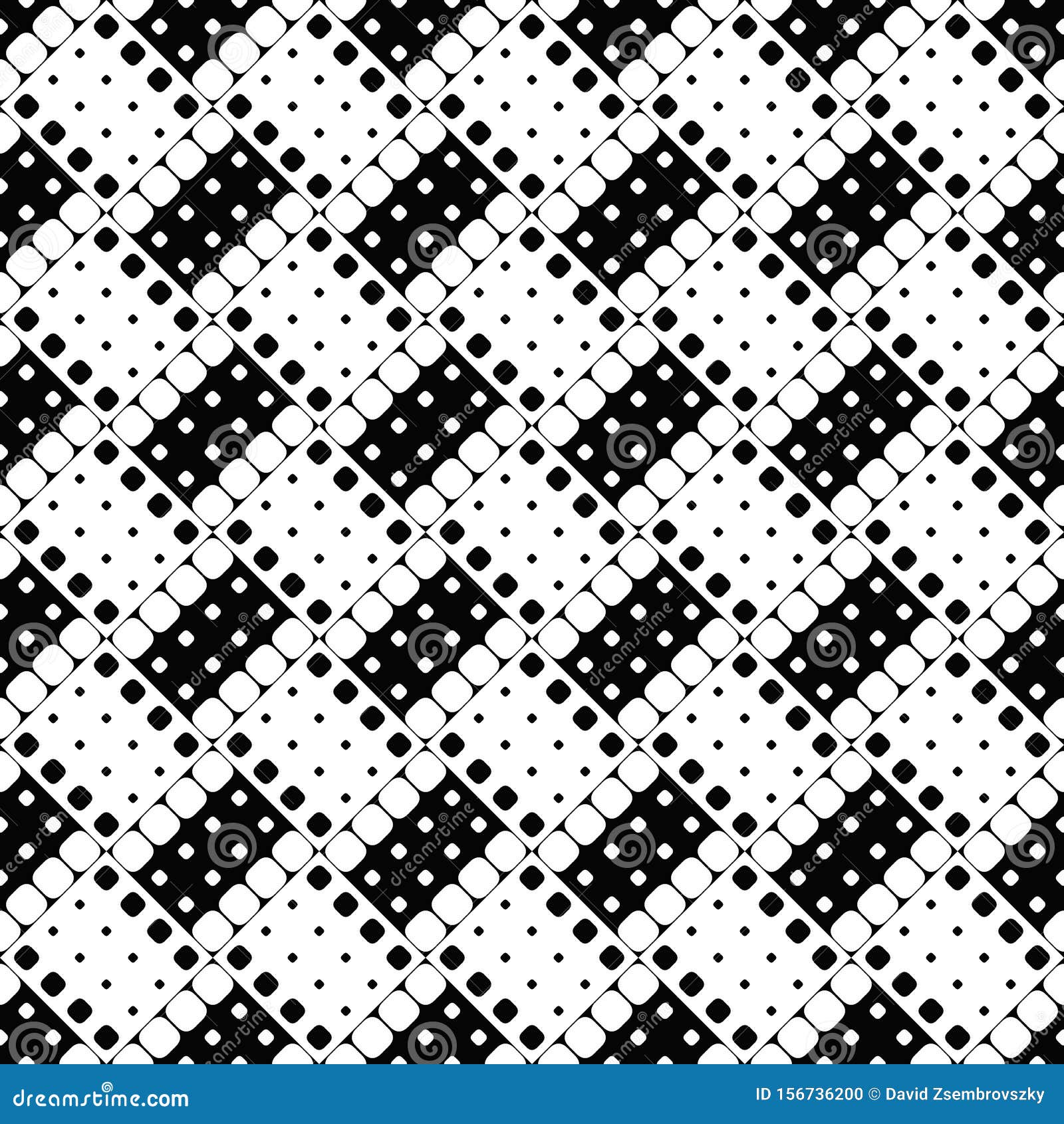 Seamless Geometrical Rounded Diagonal Square Pattern Background Design Stock Vector ...