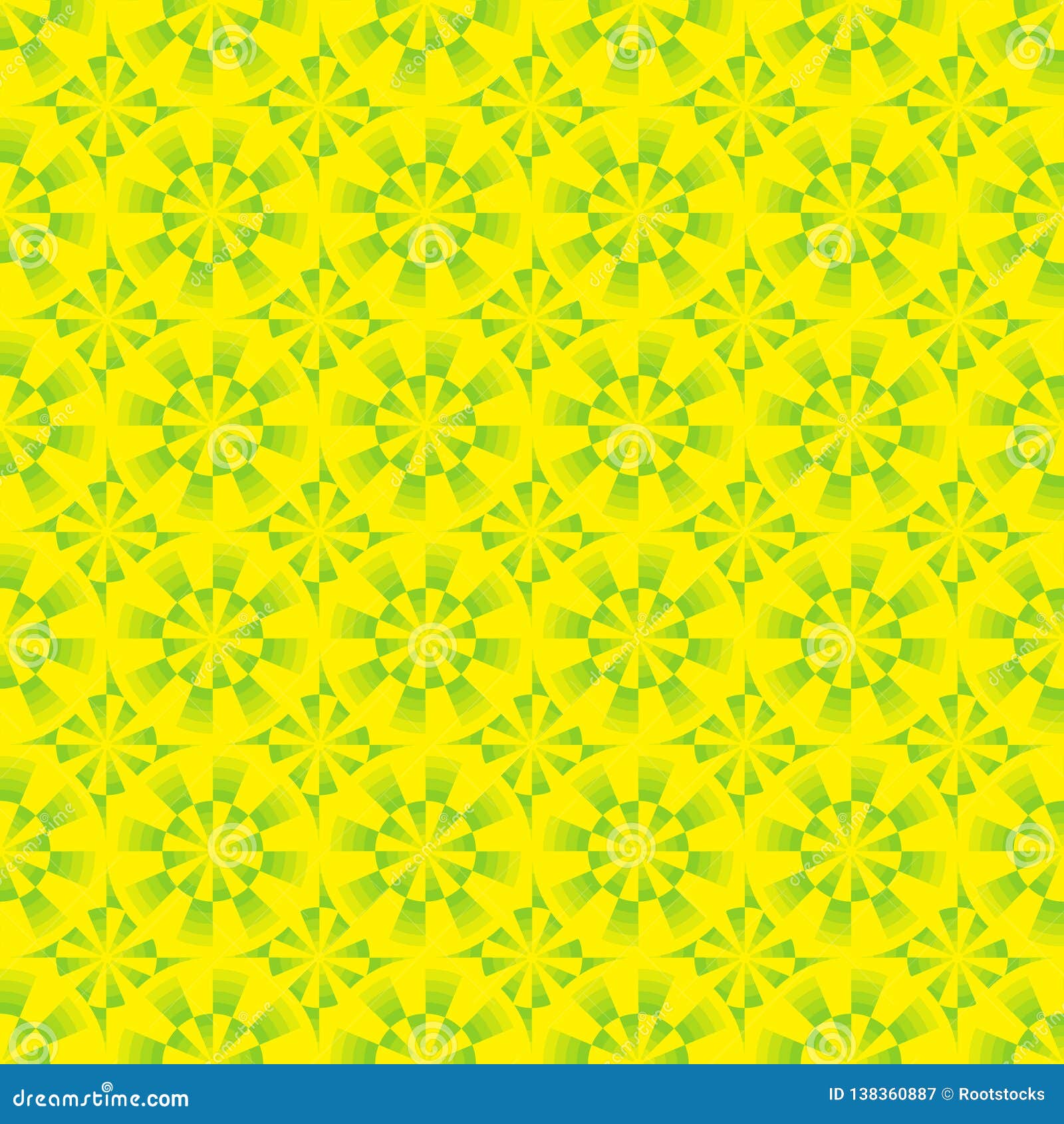 Seamless Geometrical Yellow and Green Pattern Stock Vector ...