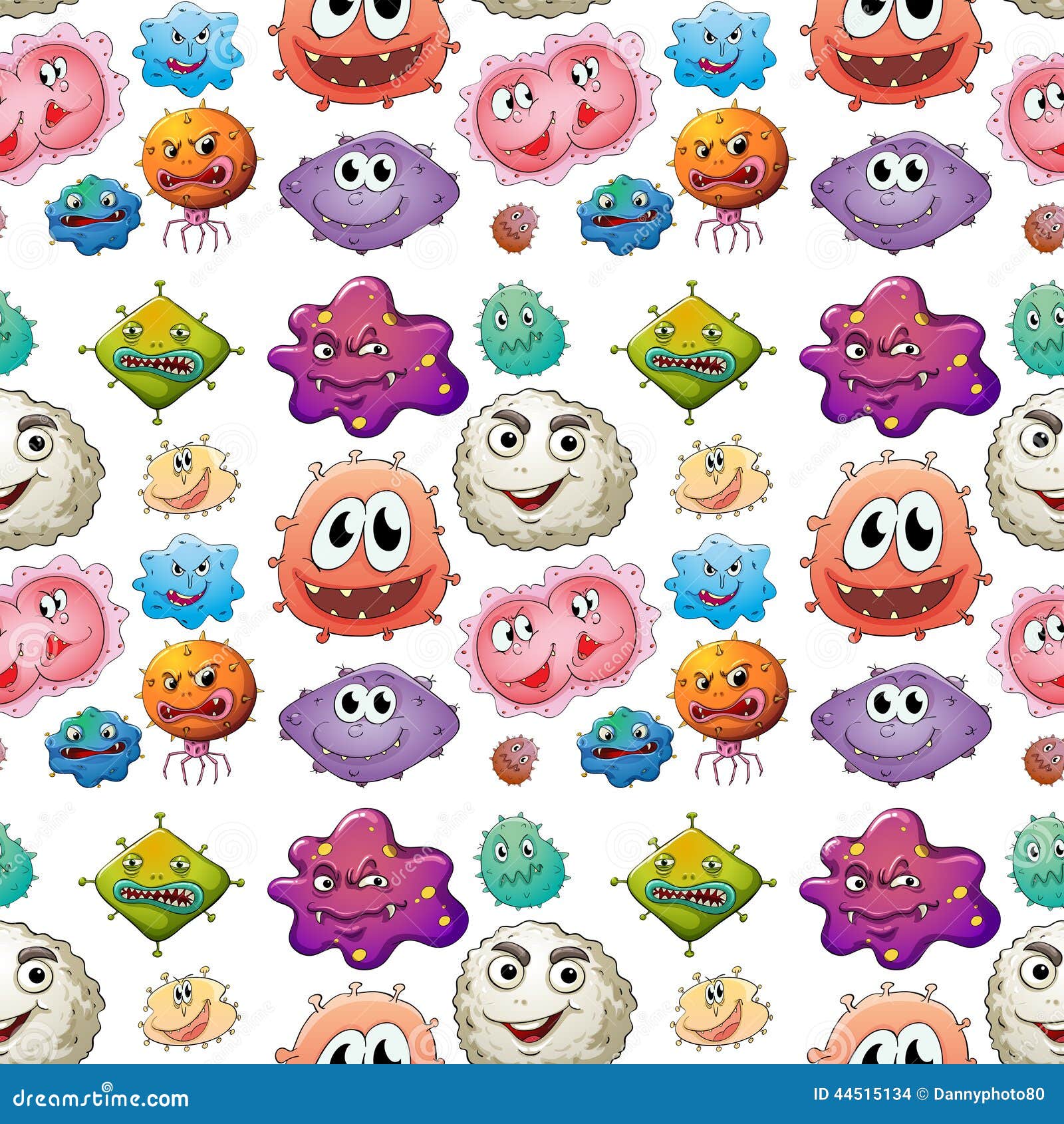 Seamless Germs stock vector. Illustration of isolated - 44515134