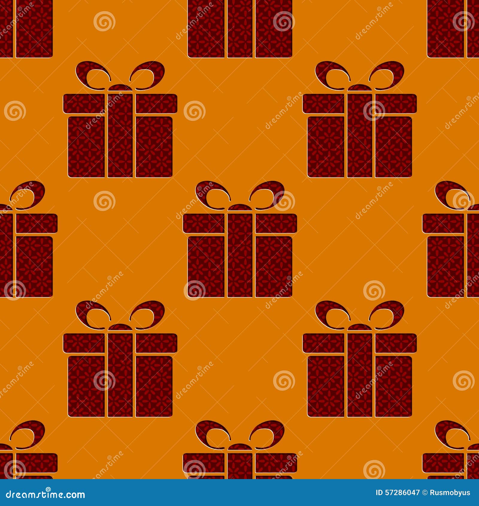 Seamless Gifts Pattern stock vector. Illustration of print - 57286047
