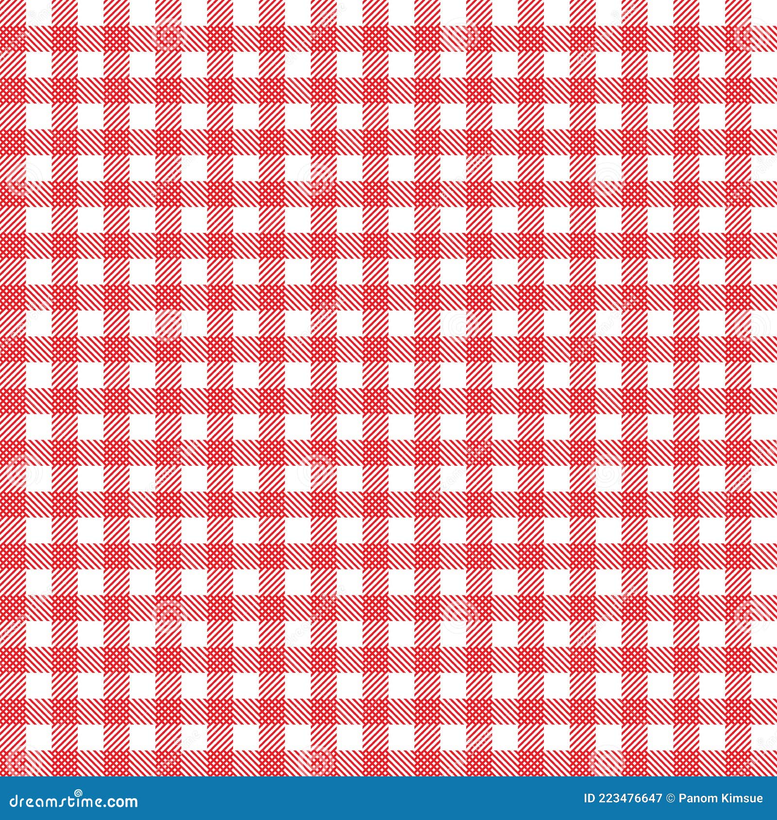 Seamless Gingham Picnic Table Pattern for Rustic Decor, Fabric ...