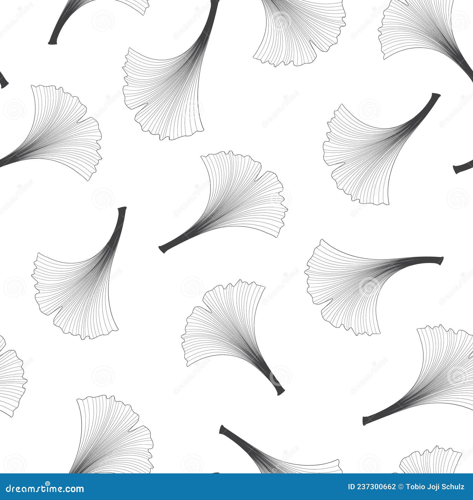 Seamless ginko leaf design stock vector. Illustration of textile ...