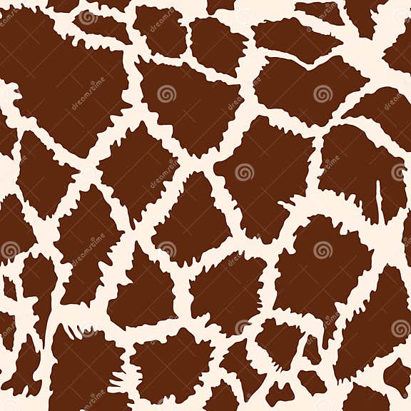 Seamless Giraffe Fur Pattern Stock Vector - Illustration of material ...