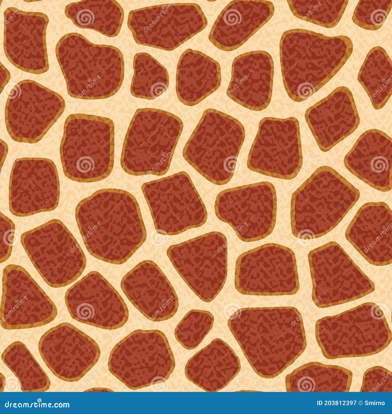 Seamless Vector Giraffe Skin Pattern Stock Vector - Illustration of abstract, wallpaper: 203812397