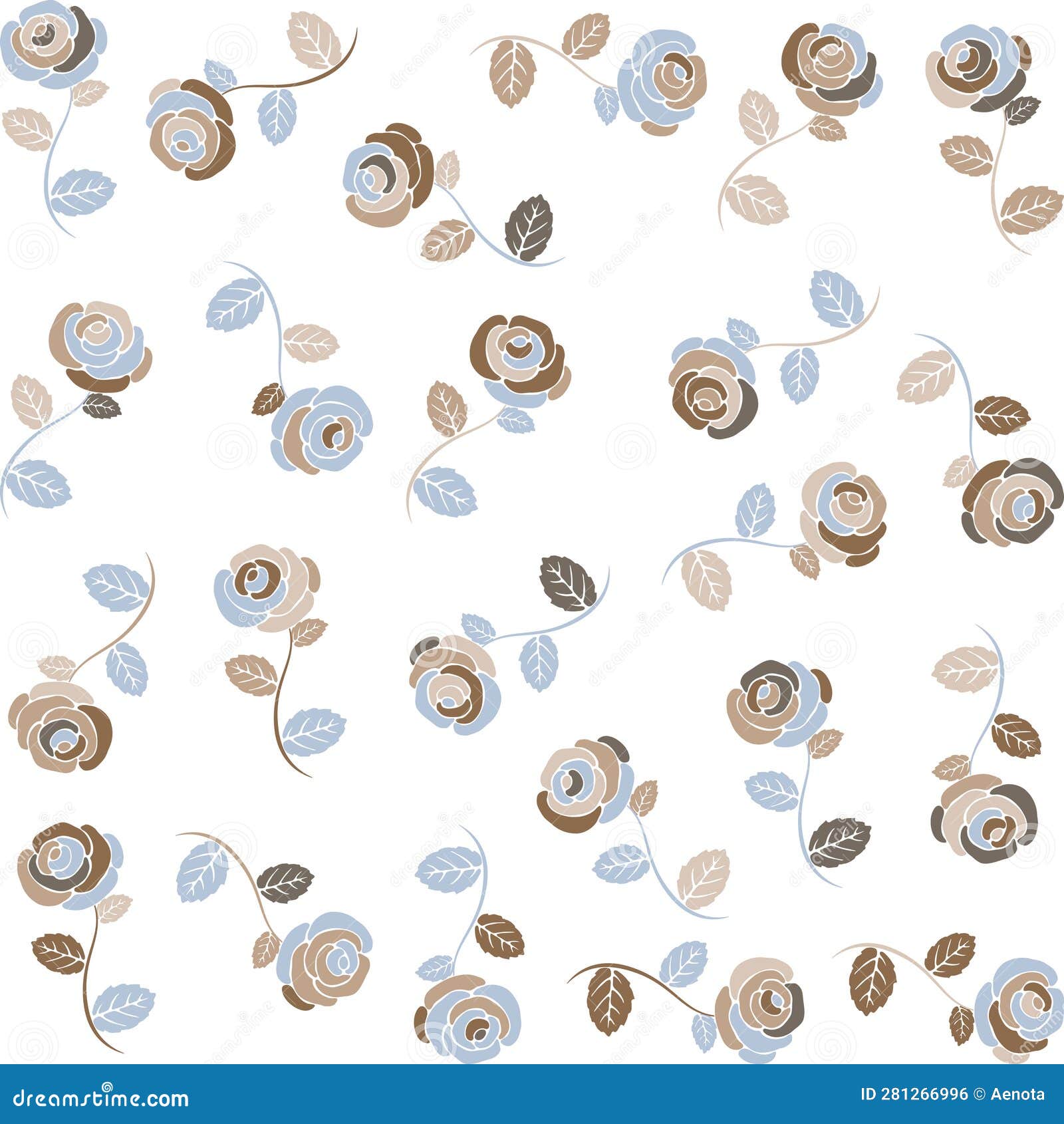 Seamless Glamorous Roses Background - Vector Illustration Stock Vector ...