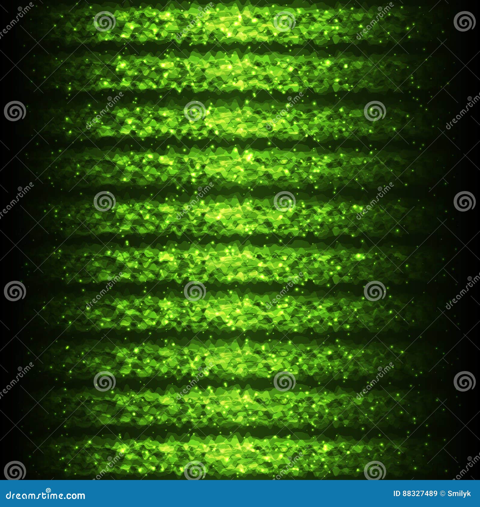 Seamless Glowing Pattern of Vertical Light Green Wave Lines for Stock ...