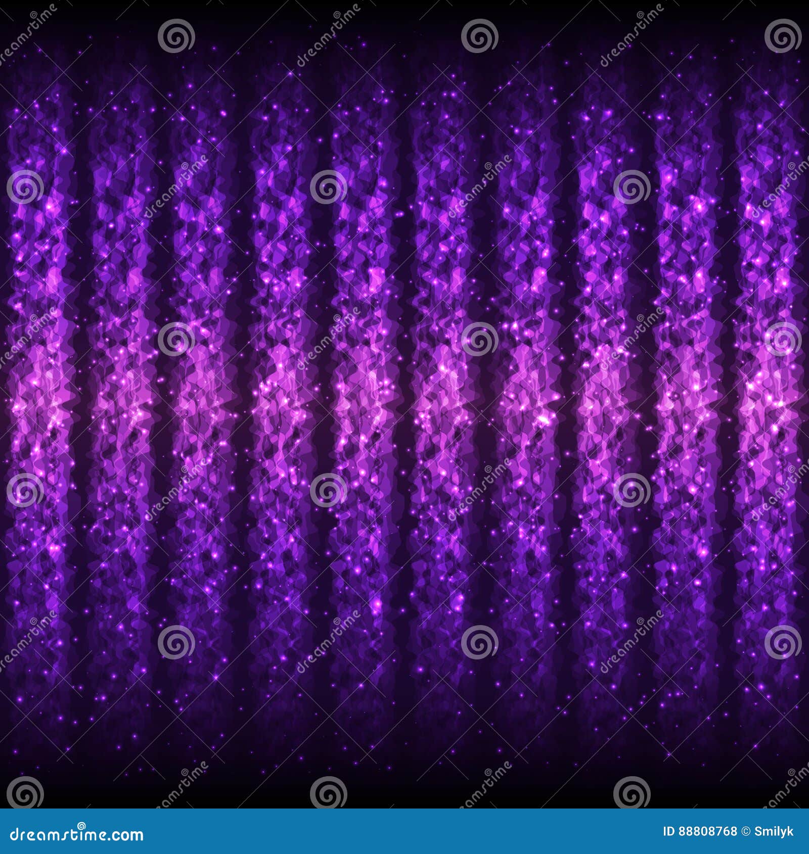Seamless Glowing Pattern of Vertical Violet Wave Lines for App, Stock ...