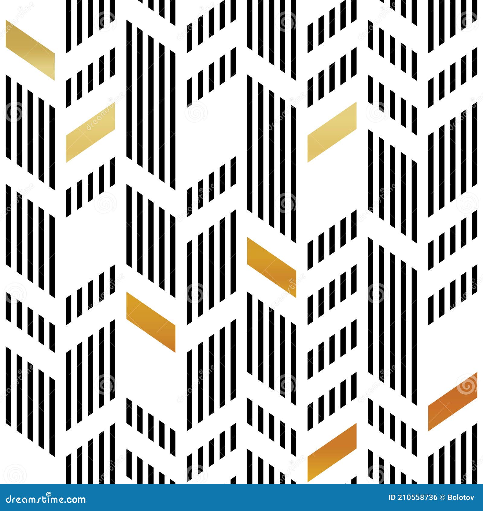 Metallic Gold Chevron Background