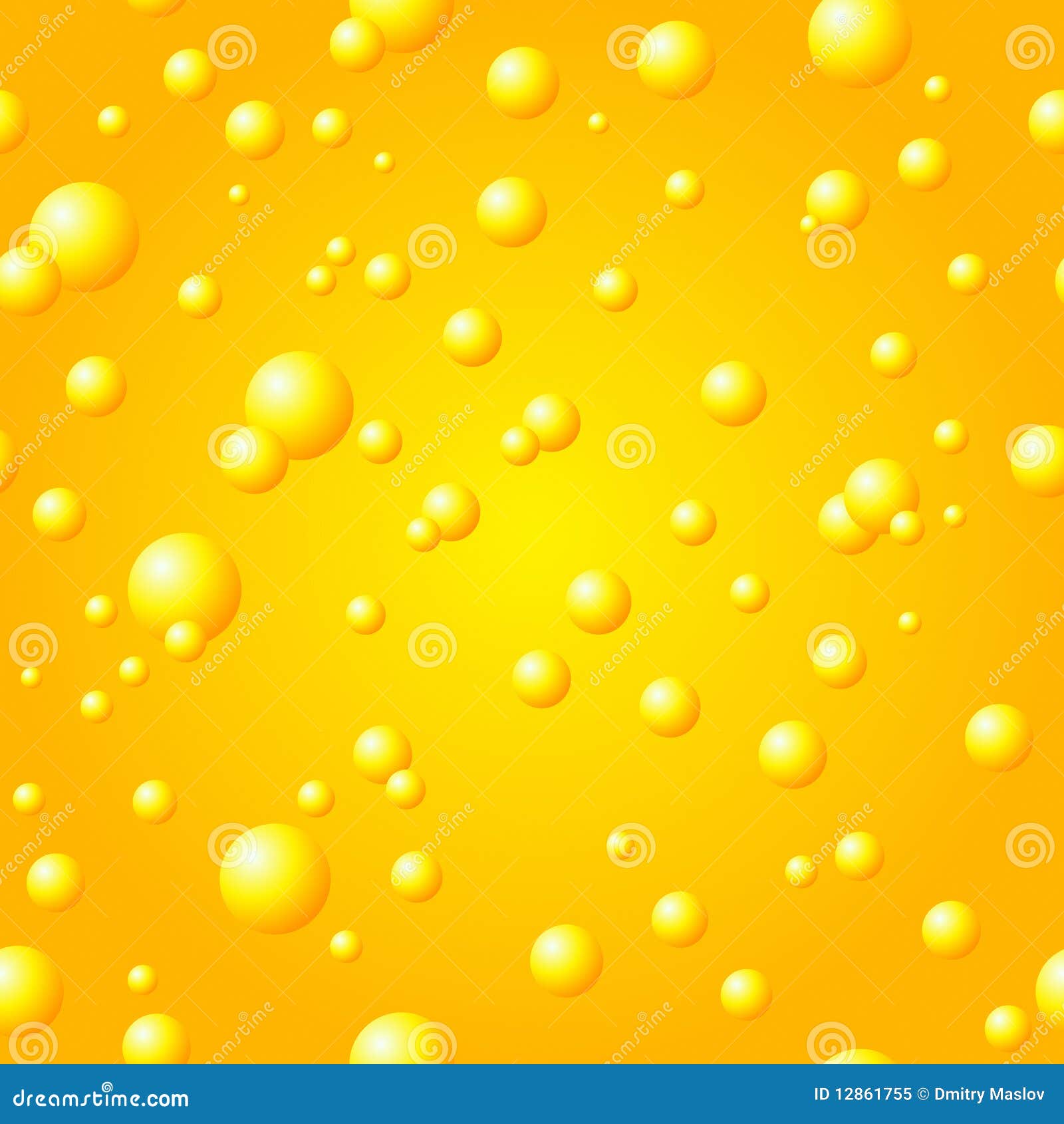 Seamless Gold Bubble Pattern Stock Vector - Illustration of boil ...