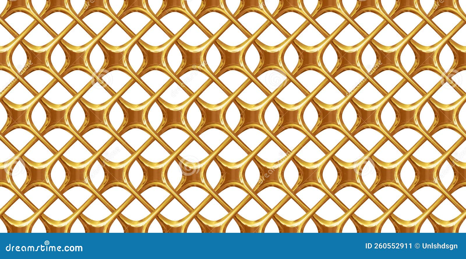 Seamless Gold Interlocking Chain Netting Or Wire Mesh Pattern Isolated ...