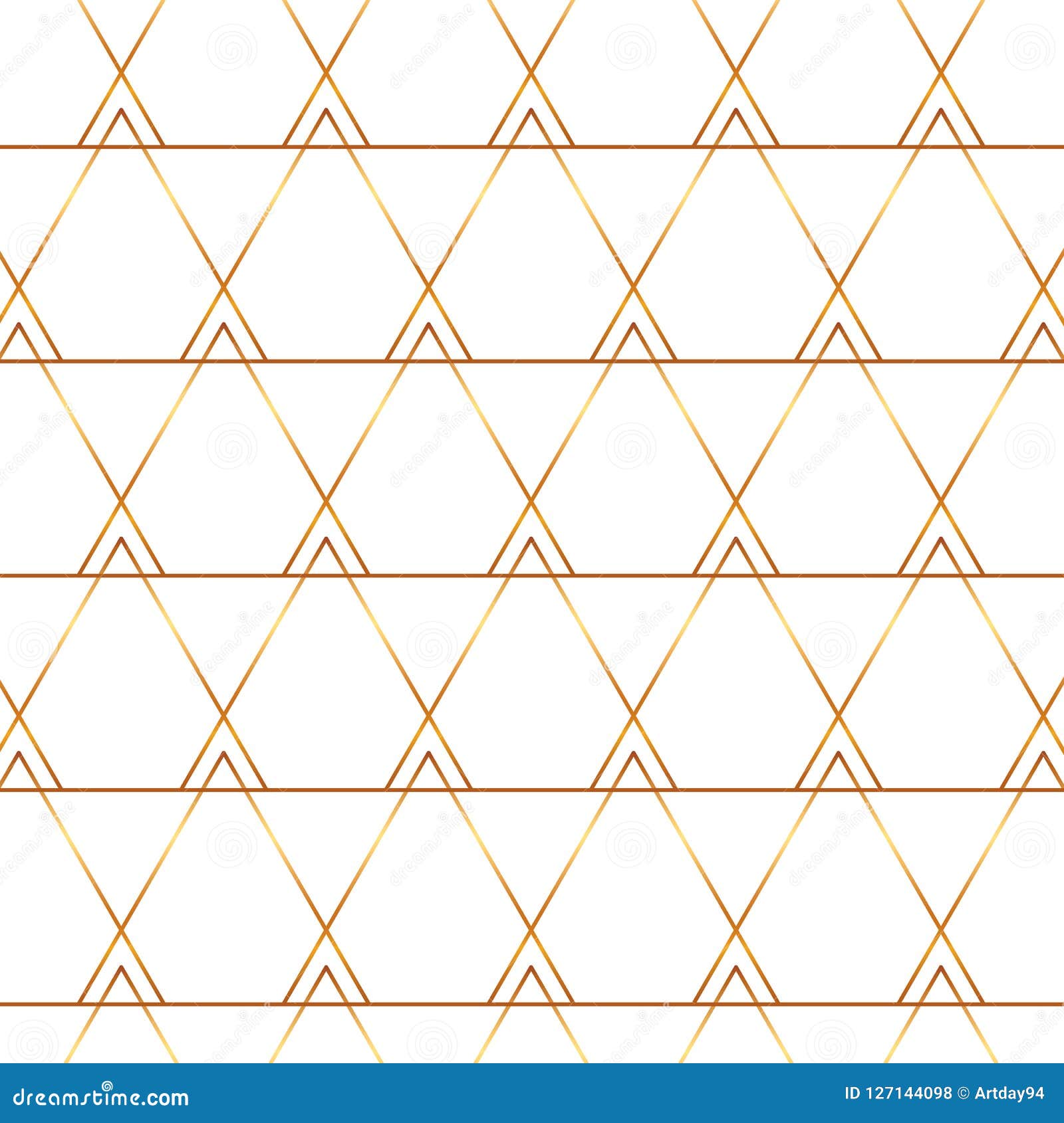 Seamless Gold Line Geometric Modern Pattern. Background with Triangles ...