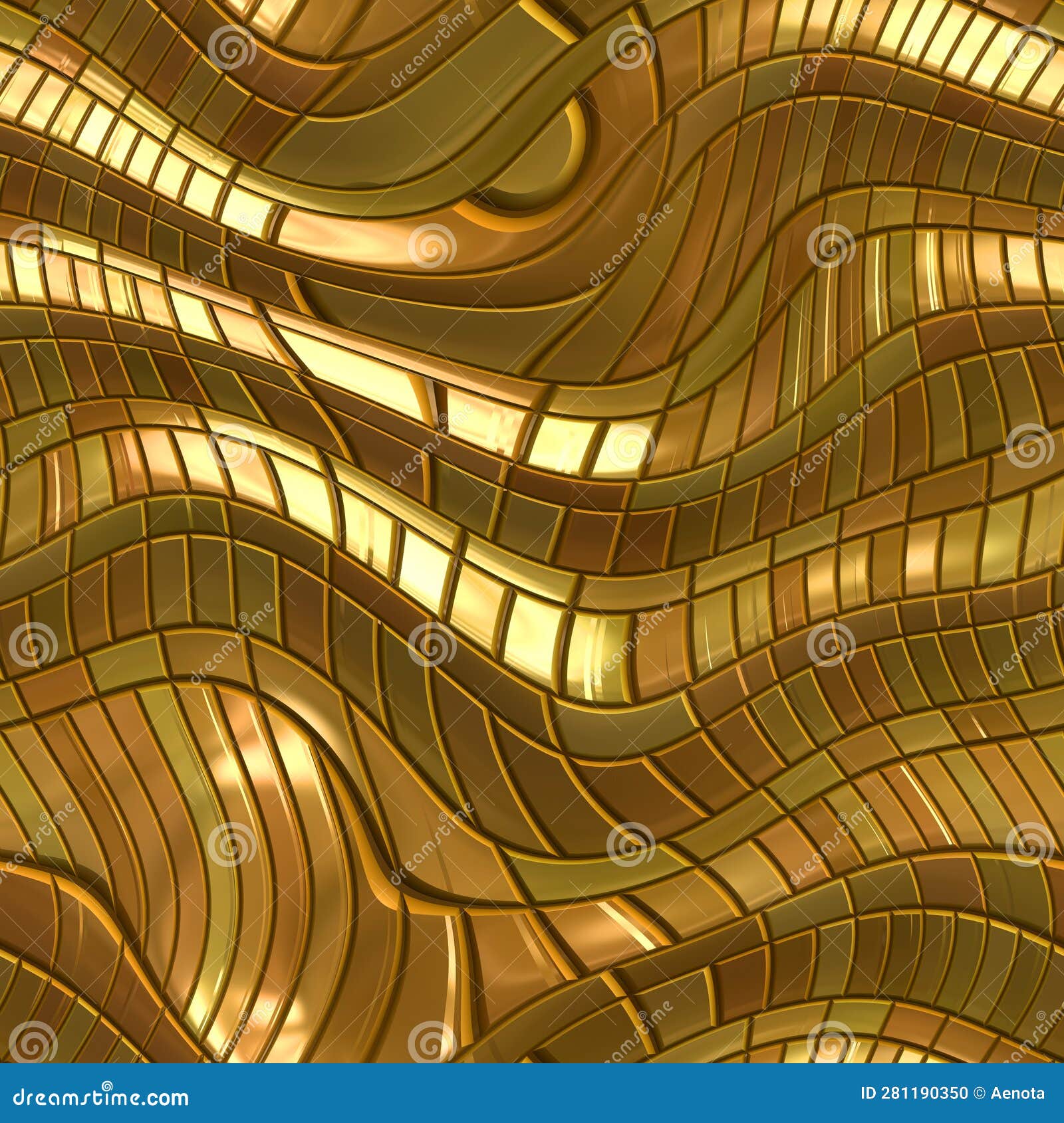 Seamless Gold Metal Pattern Stock Illustration - Illustration of golden ...