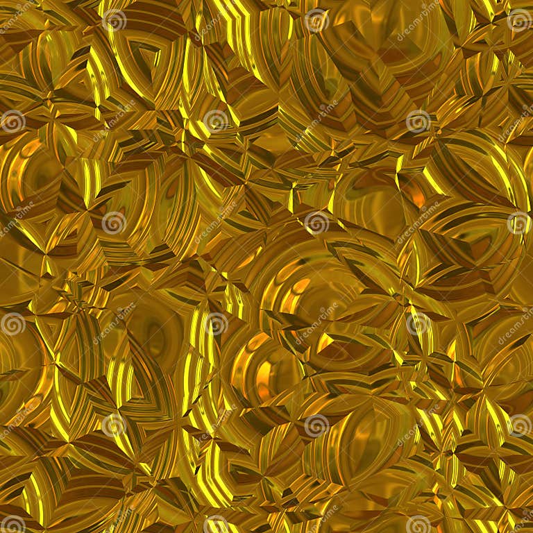 Seamless Gold Metal Pattern Stock Illustration - Illustration of ...