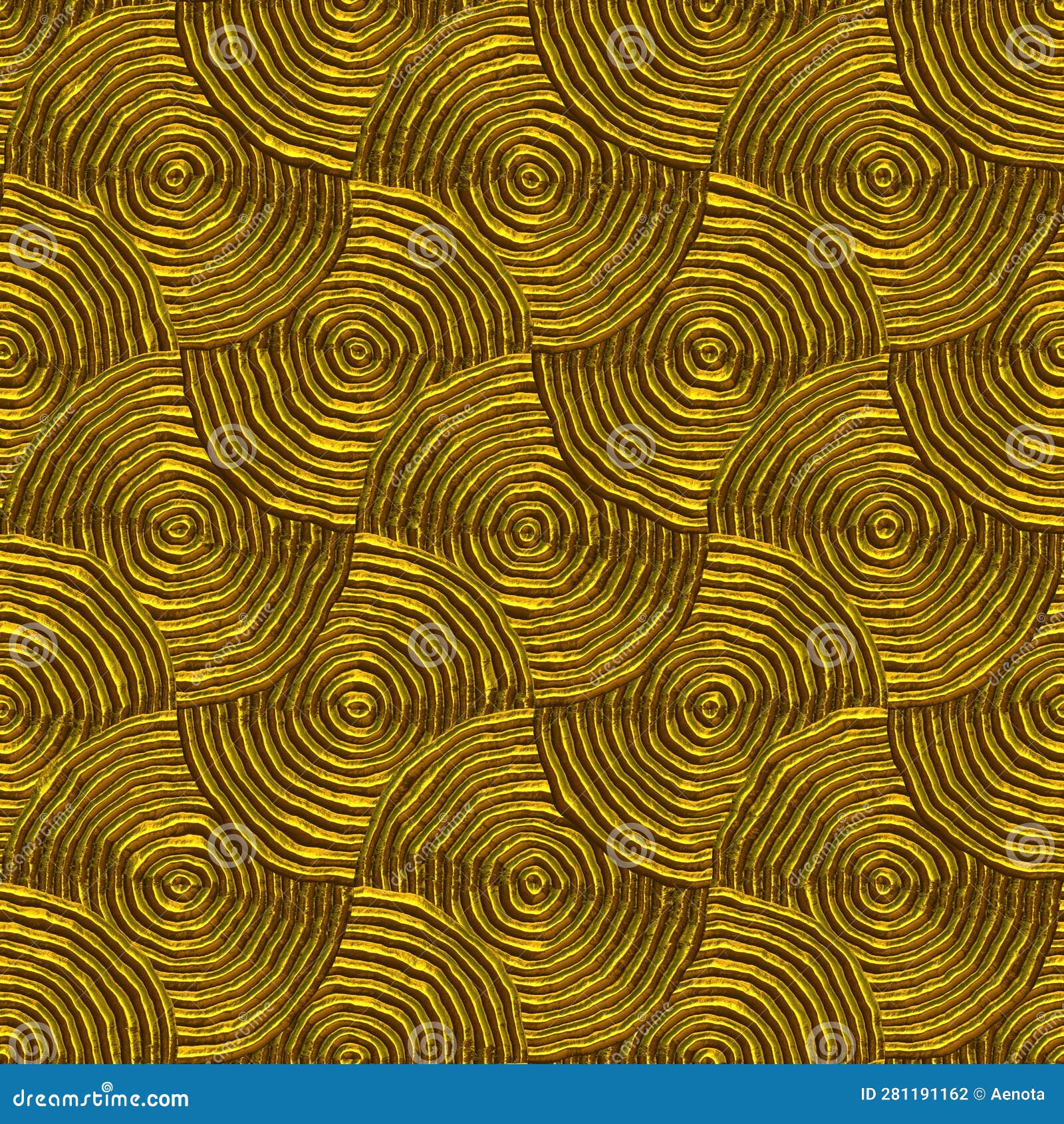 Seamless Gold Metal Pattern Stock Illustration - Illustration of ...