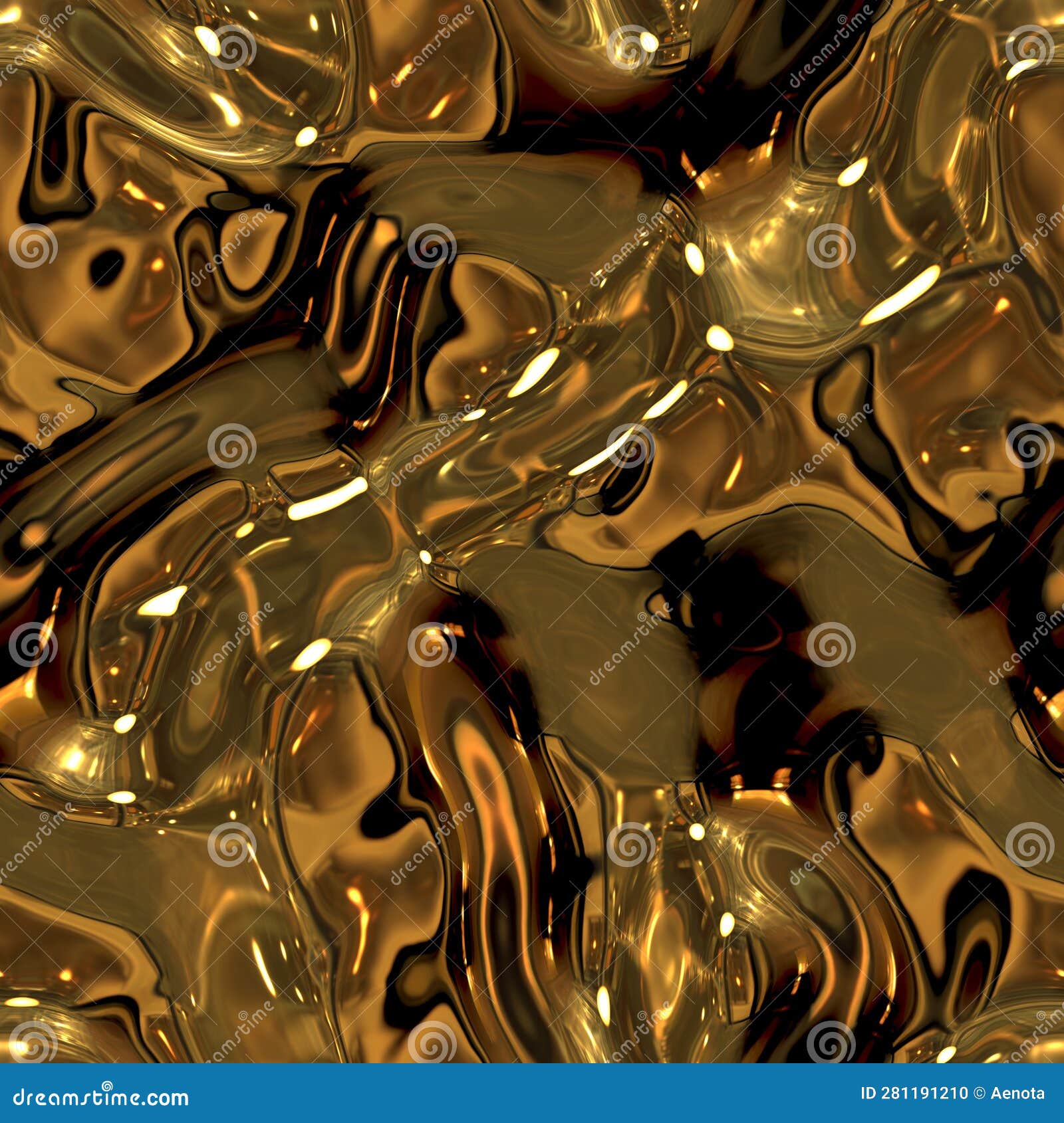 Seamless Gold Metal Pattern Stock Illustration - Illustration of ...