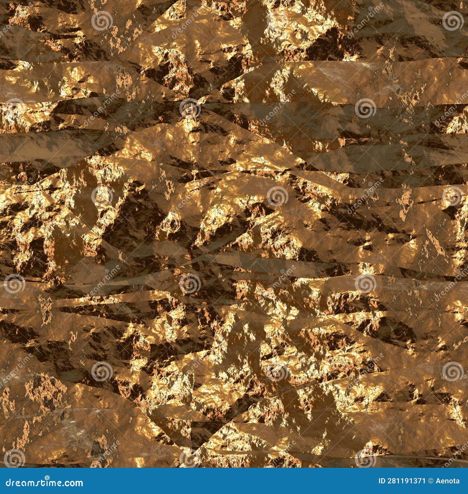 Seamless Gold Metal Pattern Stock Illustration - Illustration of gold ...