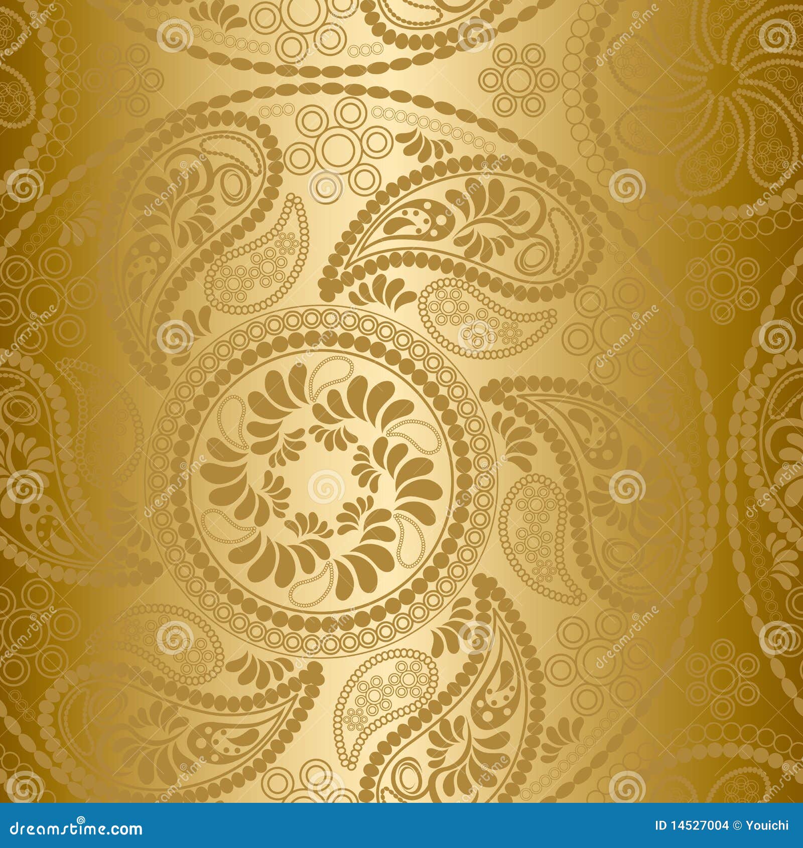 Seamless Gold Pattern Stock Images - Image: 14527004