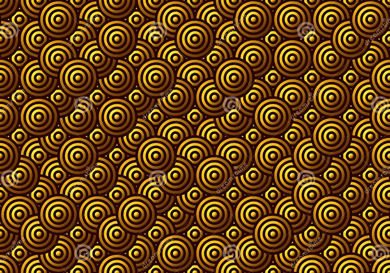 Seamless Gold Pattern stock vector. Illustration of round - 8082517