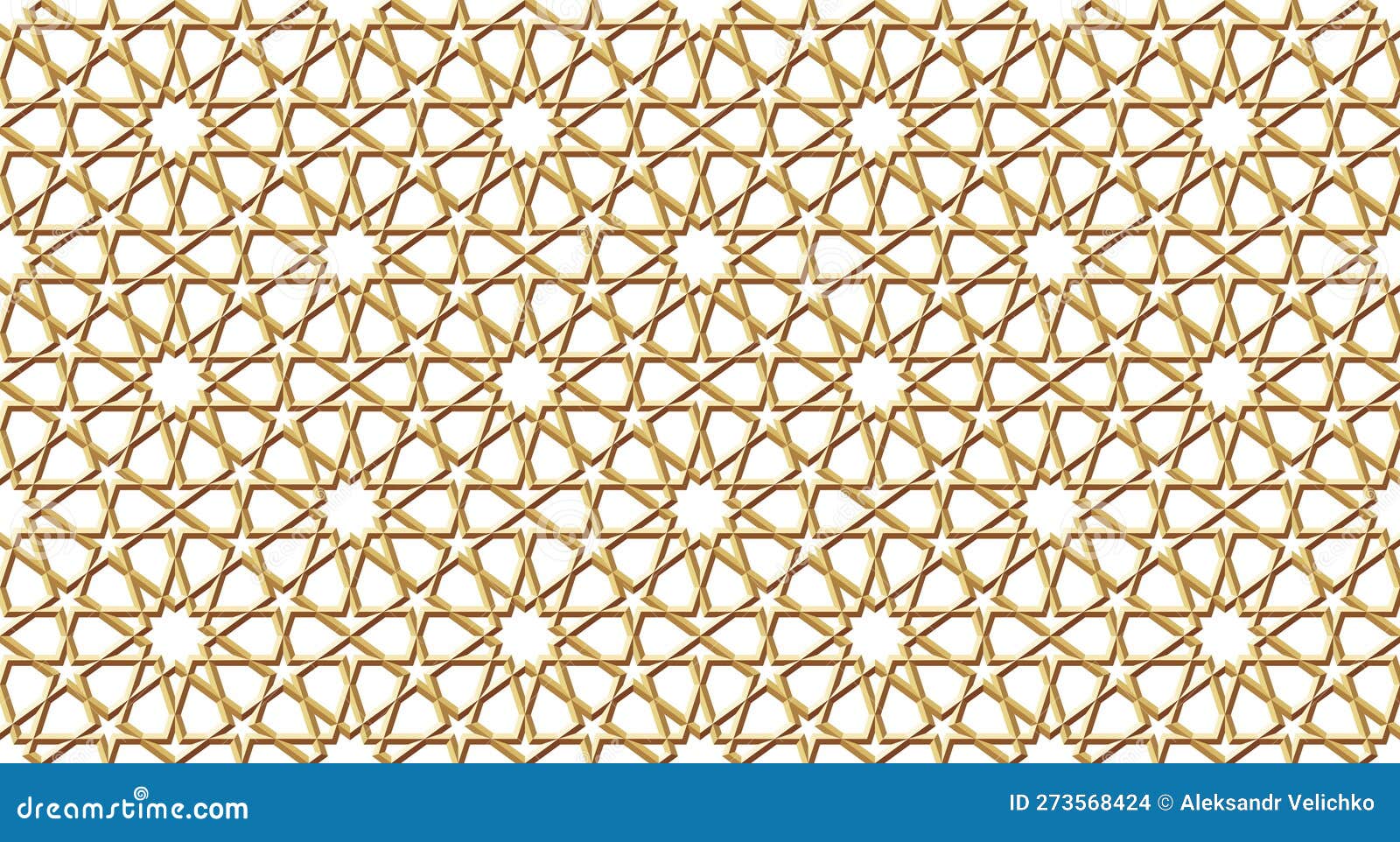 Seamless Gold Pattern in Authentic Arabian Style. Stock Illustration ...